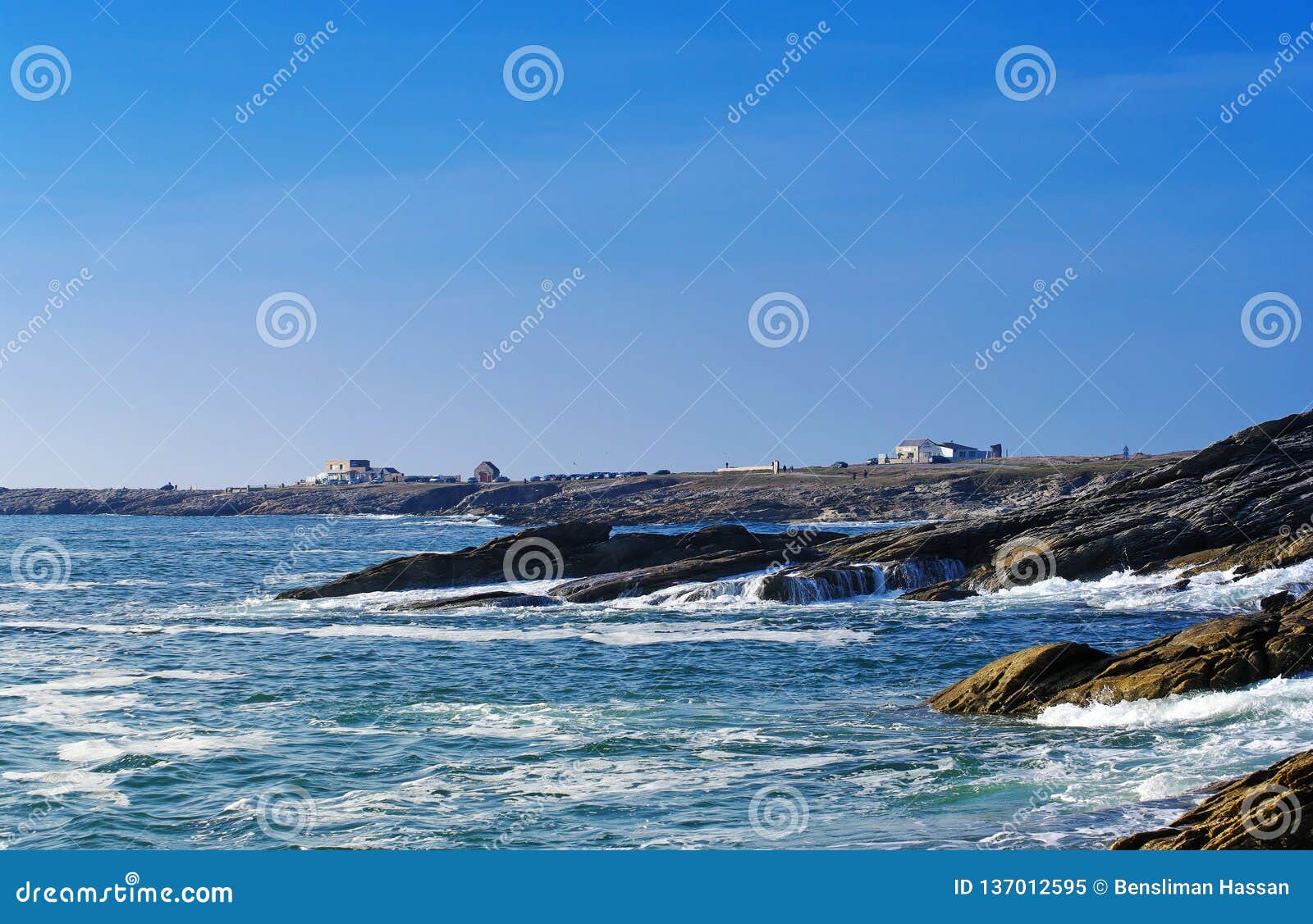 Quiberon Peninsula in Brittany Coast Stock Image - Image of quiberon ...