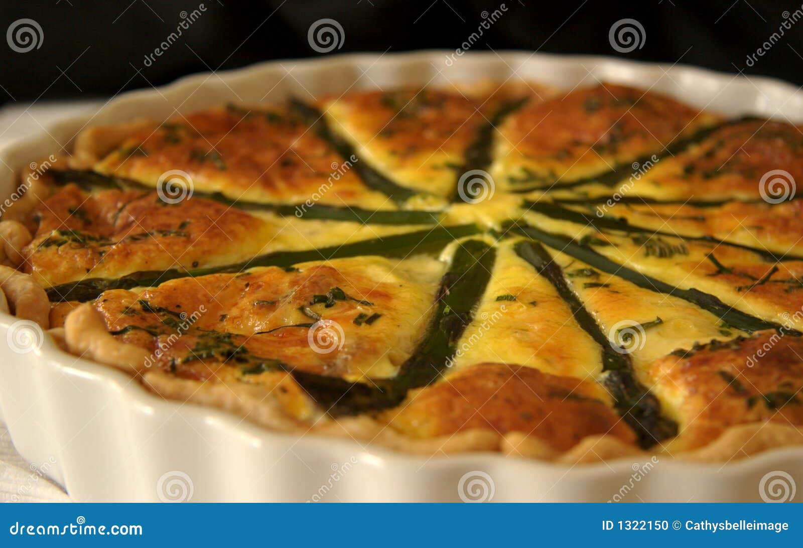 Quiche stock photo. Image of crust, creamy, quiche, dish - 1322150