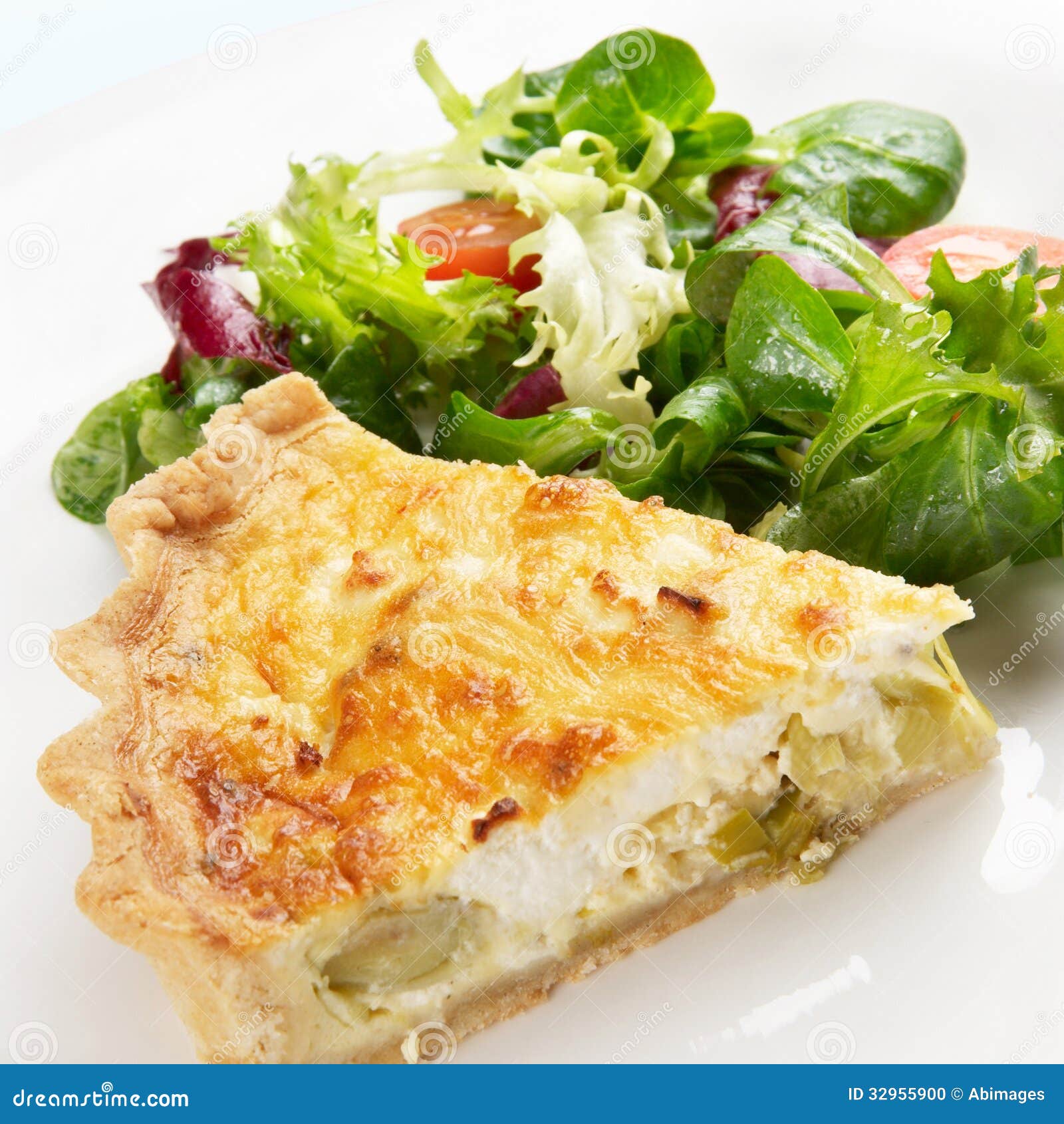 Quiche And Salad Stock Photo - Image: 32955900