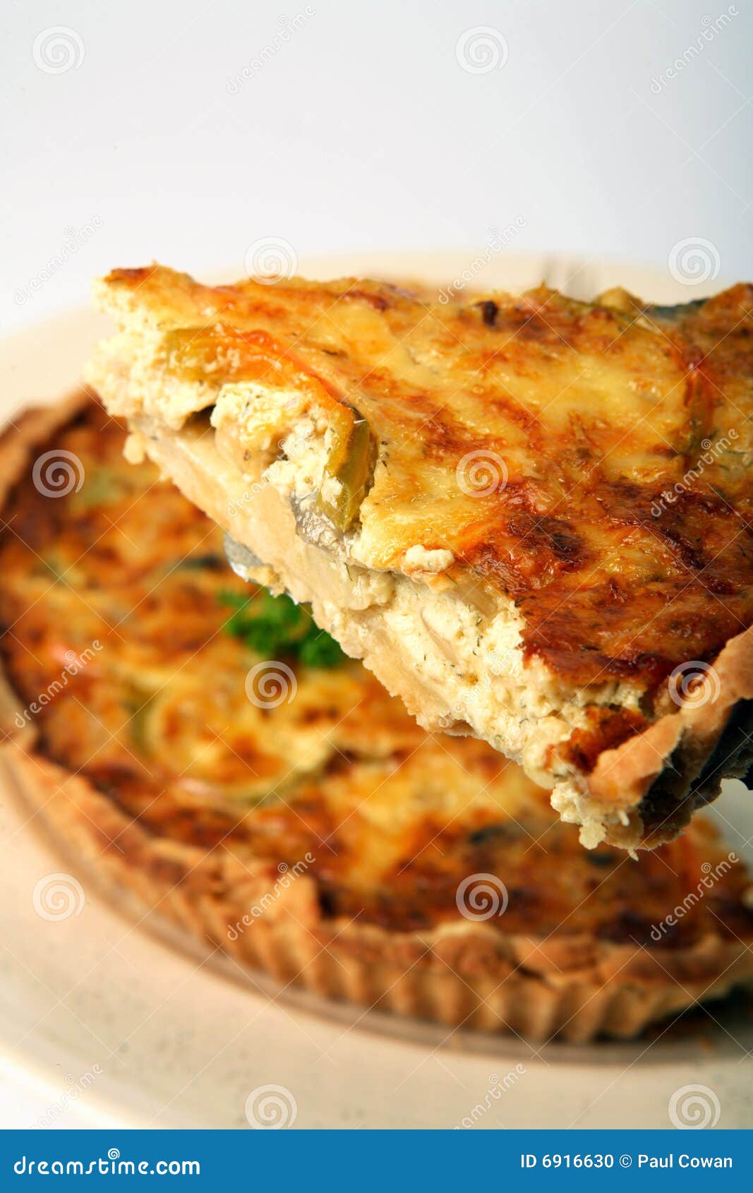 Quiche slice stock photo. Image of takeaway, quiche, cheese - 6916630