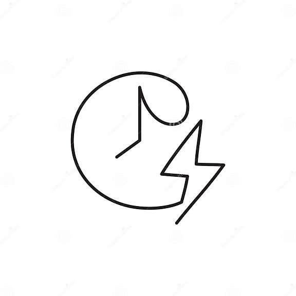 Quick Appointment One Line Icon. Simple One Line Vector Icon Stock ...