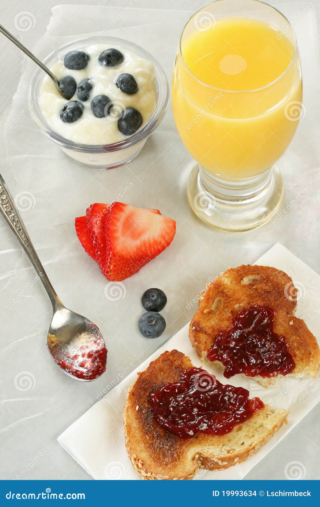 Quick Breakfast - vertical stock photo. Image of healthy - 19993634