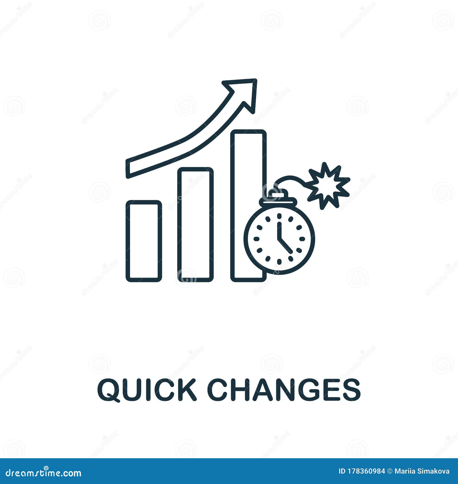 Quick Changes Icon. Line Style Symbol from Productivity Icon Collection ...