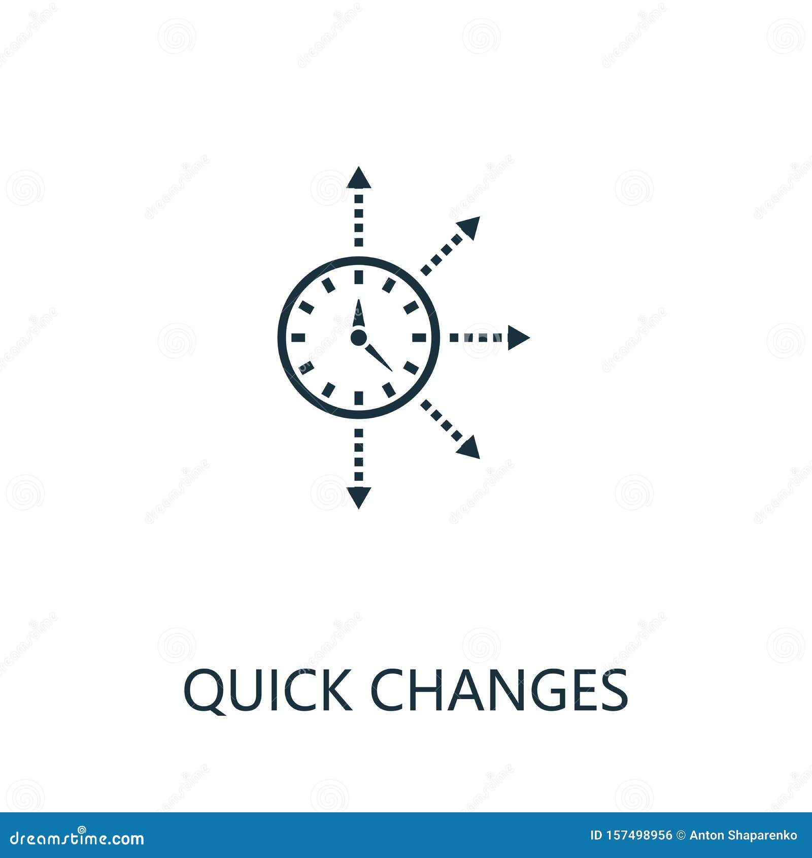 Quick Changes Outline Icon. Thin Line Concept Element from Productivity ...