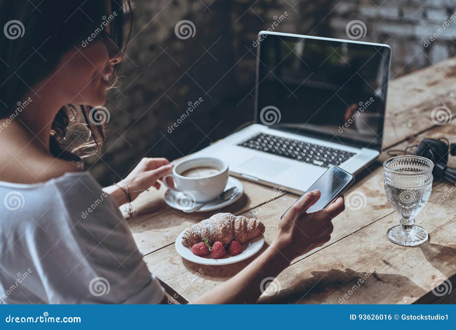 Quick chat at the morning. stock photo. Image of form - 93626016