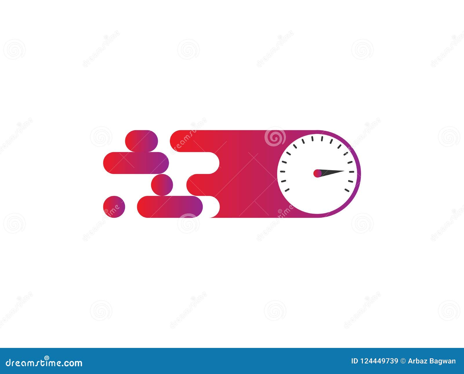 Speedometer quick speed stock vector. Illustration of auto - 124449739