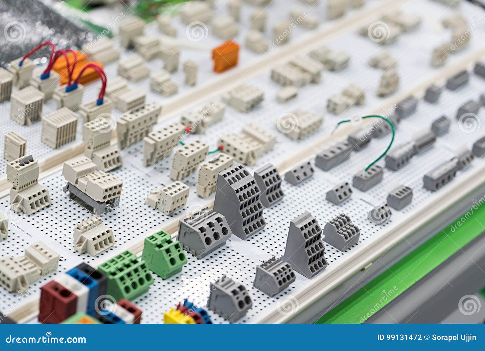 Quick Connect and Release Terminal Connector Stock Photo - Image of ...