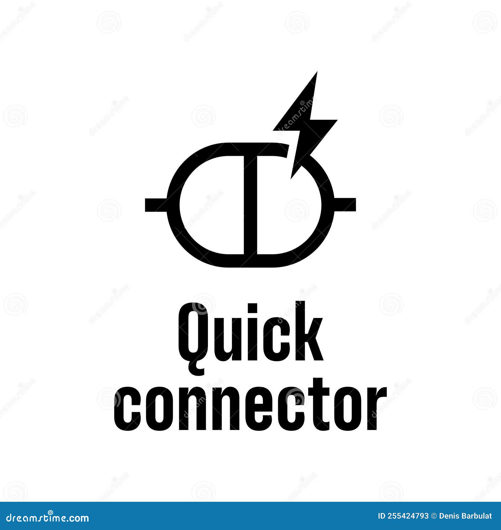 Quick Connector Vector Information Sign Stock Vector - Illustration of ...