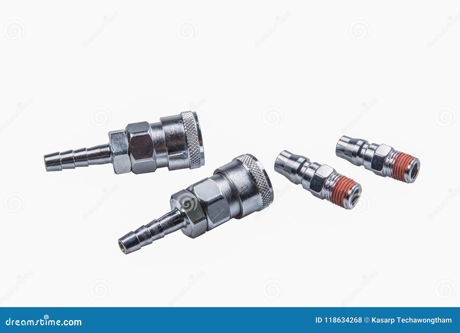 Quick Coupler Set Isolated on White Background Coupling, Quick Stock ...