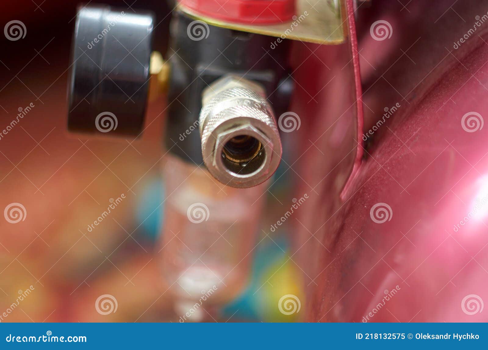 Quick Coupler on Water Separator Stock Image - Image of fittings ...