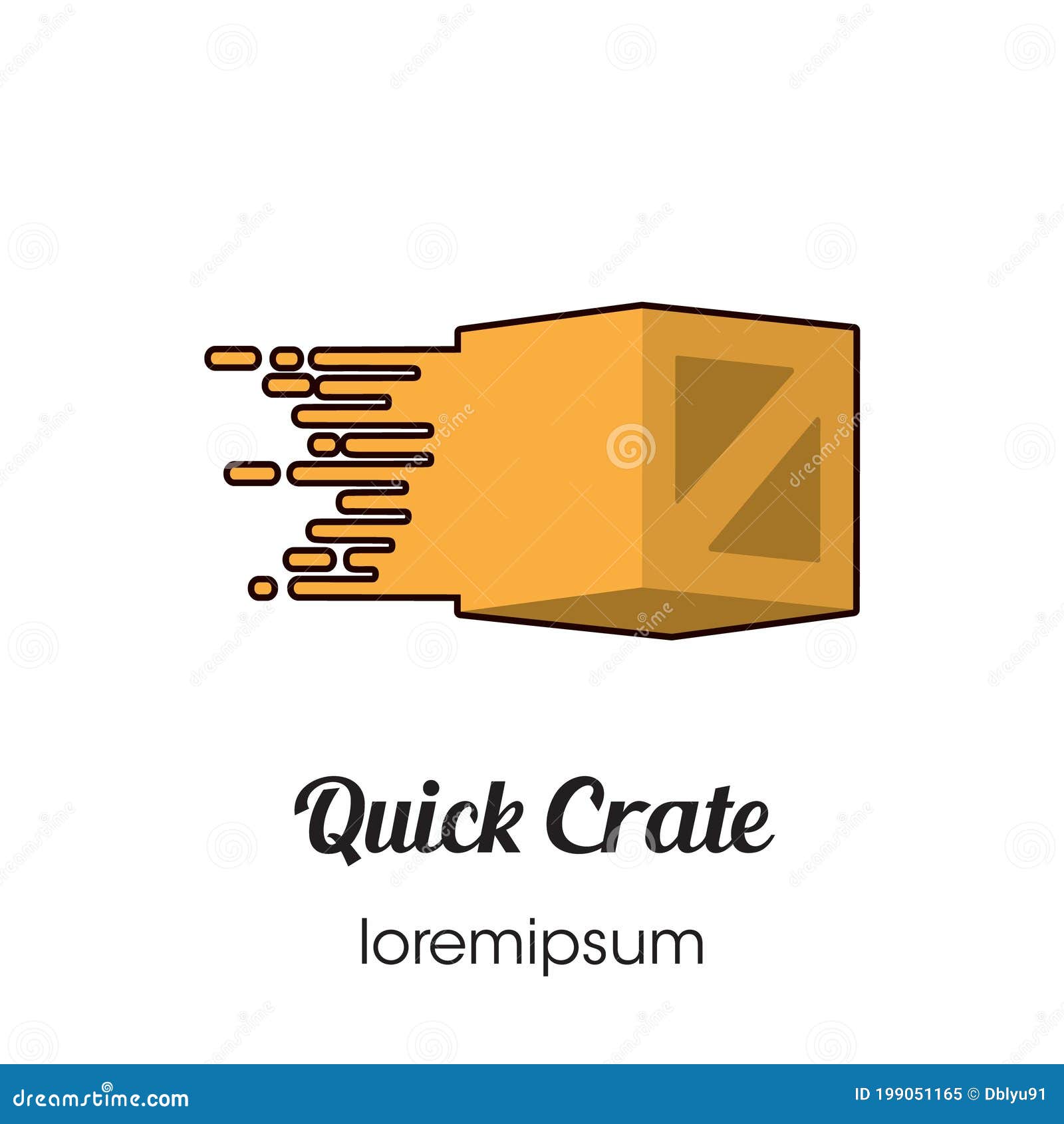 Quick Crate Logo or Symbol Template Design Stock Vector - Illustration ...