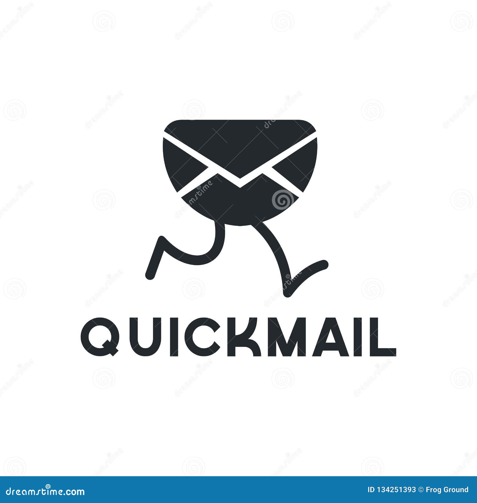 Quick Creative Logo Template Design with a Running Pencil. Vector ...