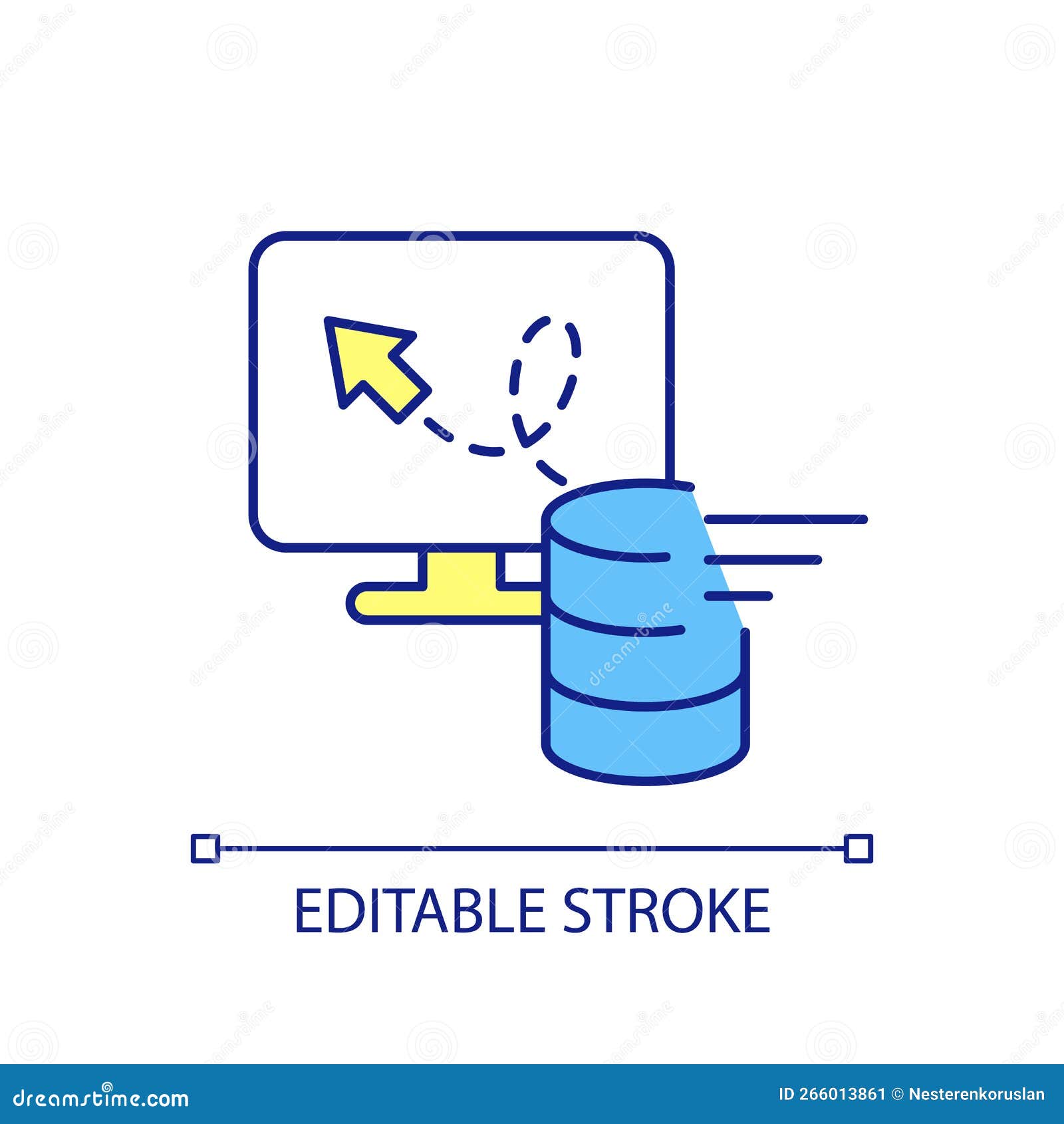 Quick Data Server Response RGB Color Icon Stock Vector - Illustration ...
