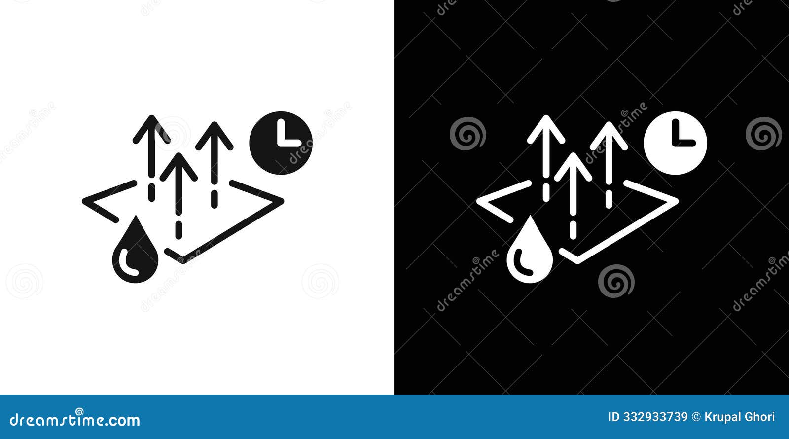 Quick Dry Icon Logo Set Vector Stock Vector - Illustration of line ...