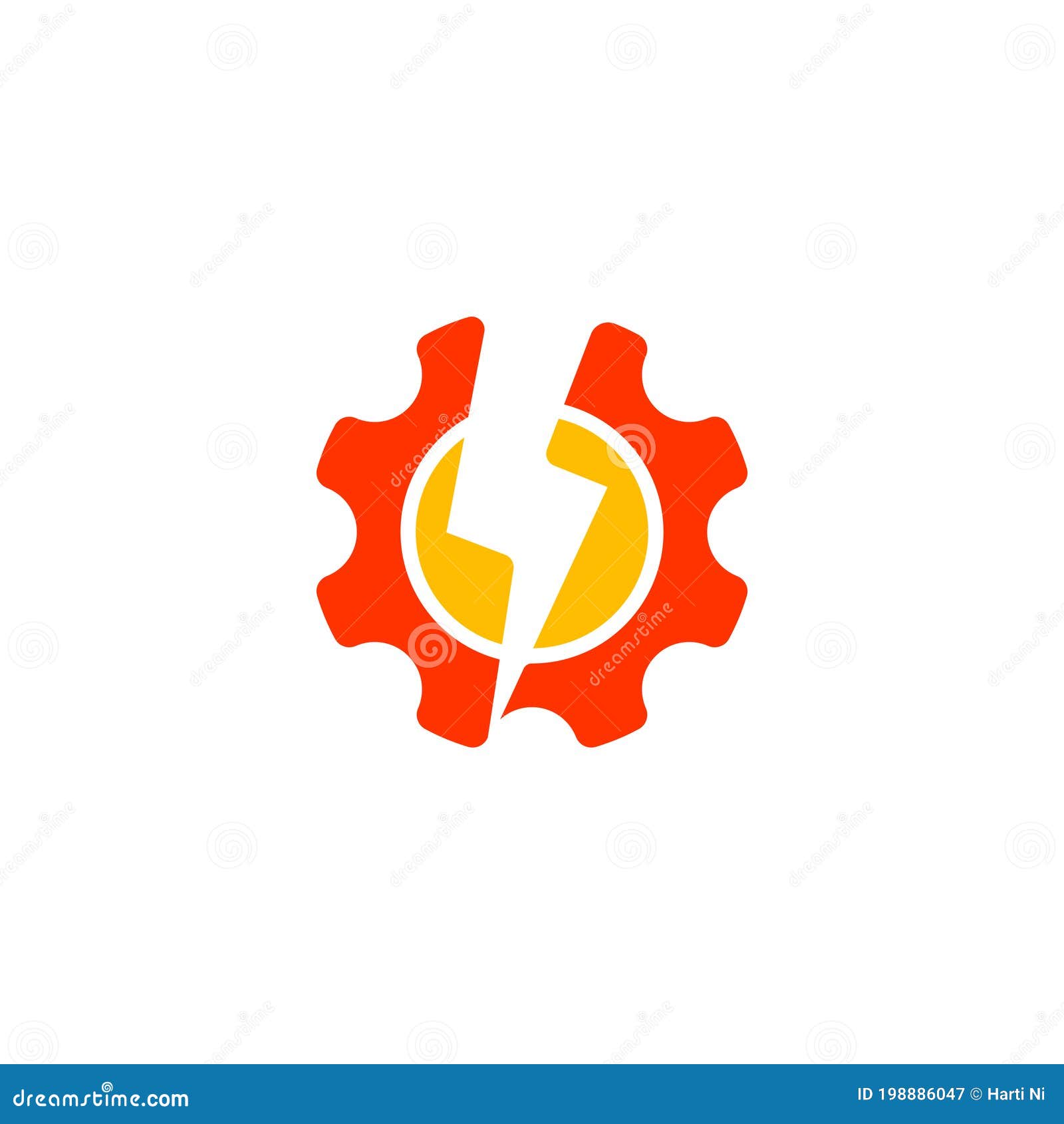 Quick Fast Flash Services Industry Mechanic Thunder Storm Logo Stock ...