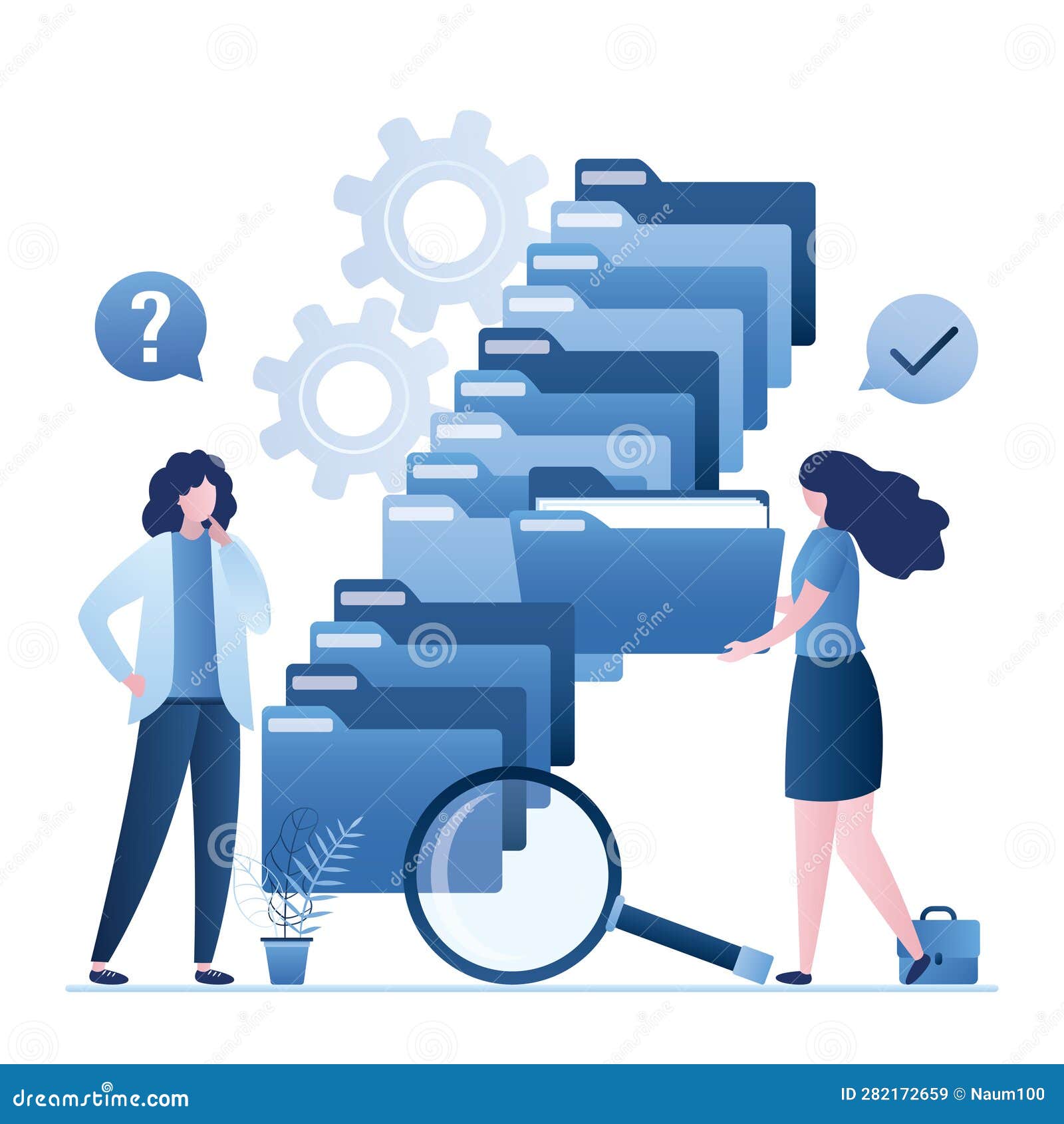 Quick Files Search. Clerk Assistant Helps a Woman User To Quickly Find ... Quick Files Search. Clerk Assistant Helps a Woman User To Quickly Find ...