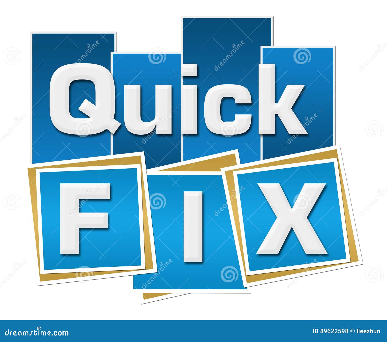 Quick Fix Blue Squares Stripes Stock Illustration - Illustration of ...