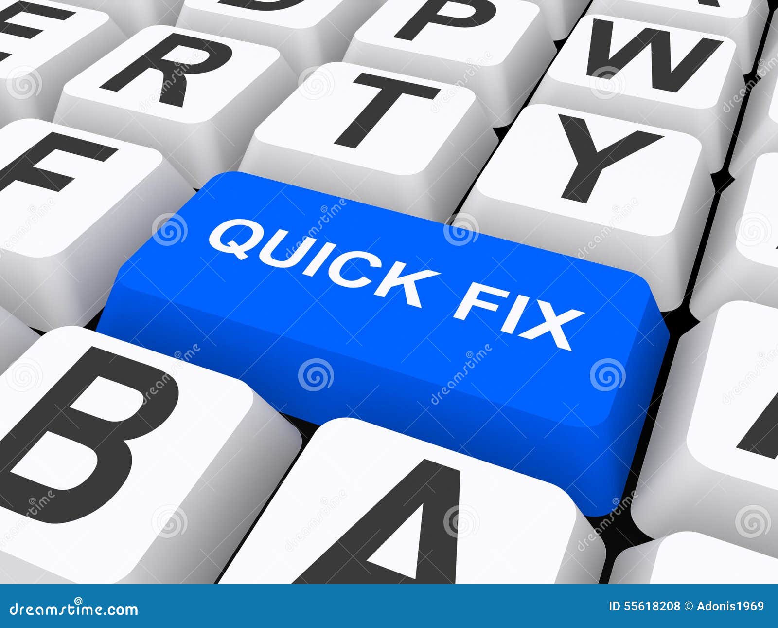 Quick fix keyboard button stock photo. Image of support - 55618208