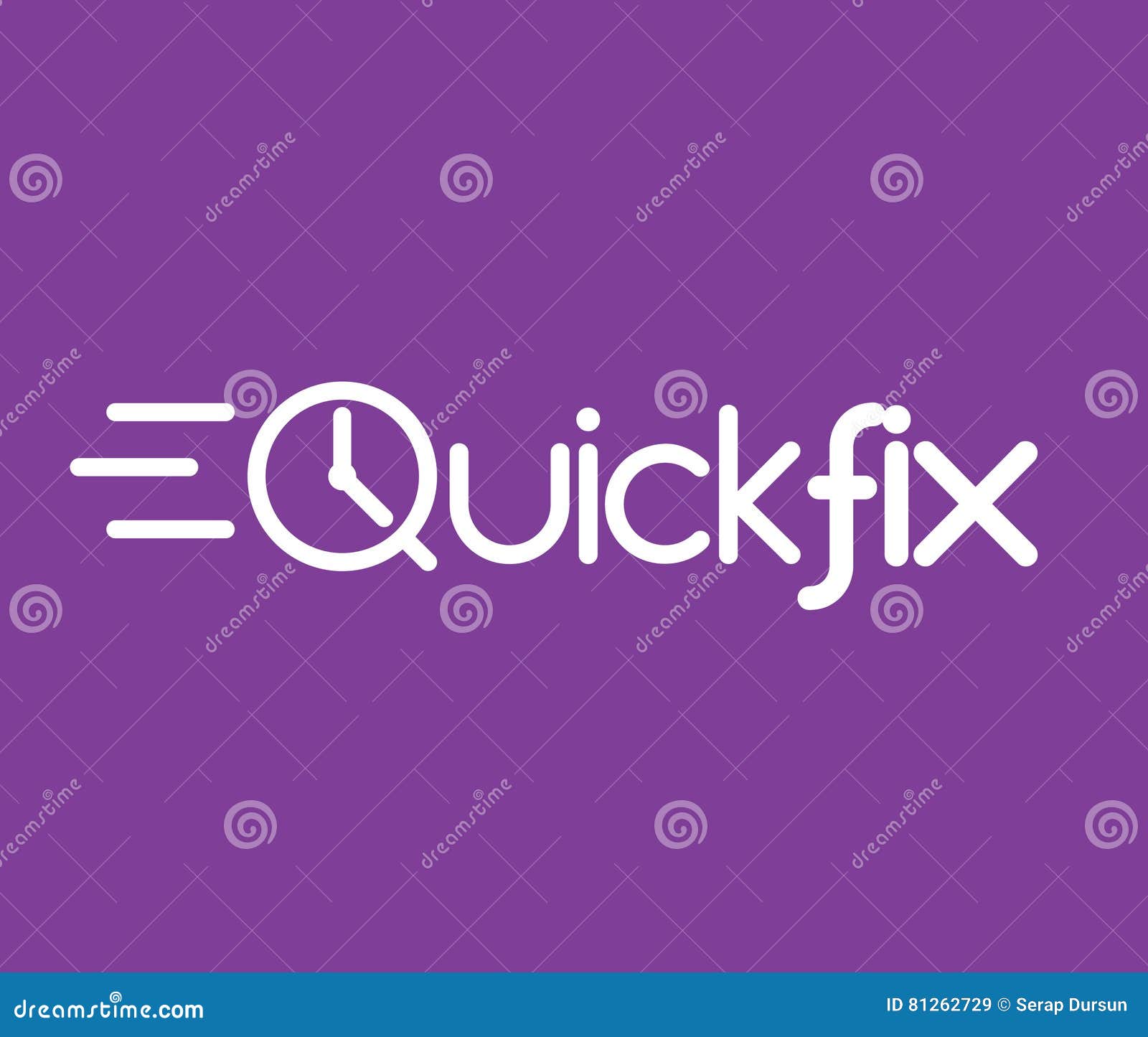 Quick Fix Logo stock vector. Illustration of mobile, adjustment - 81262729