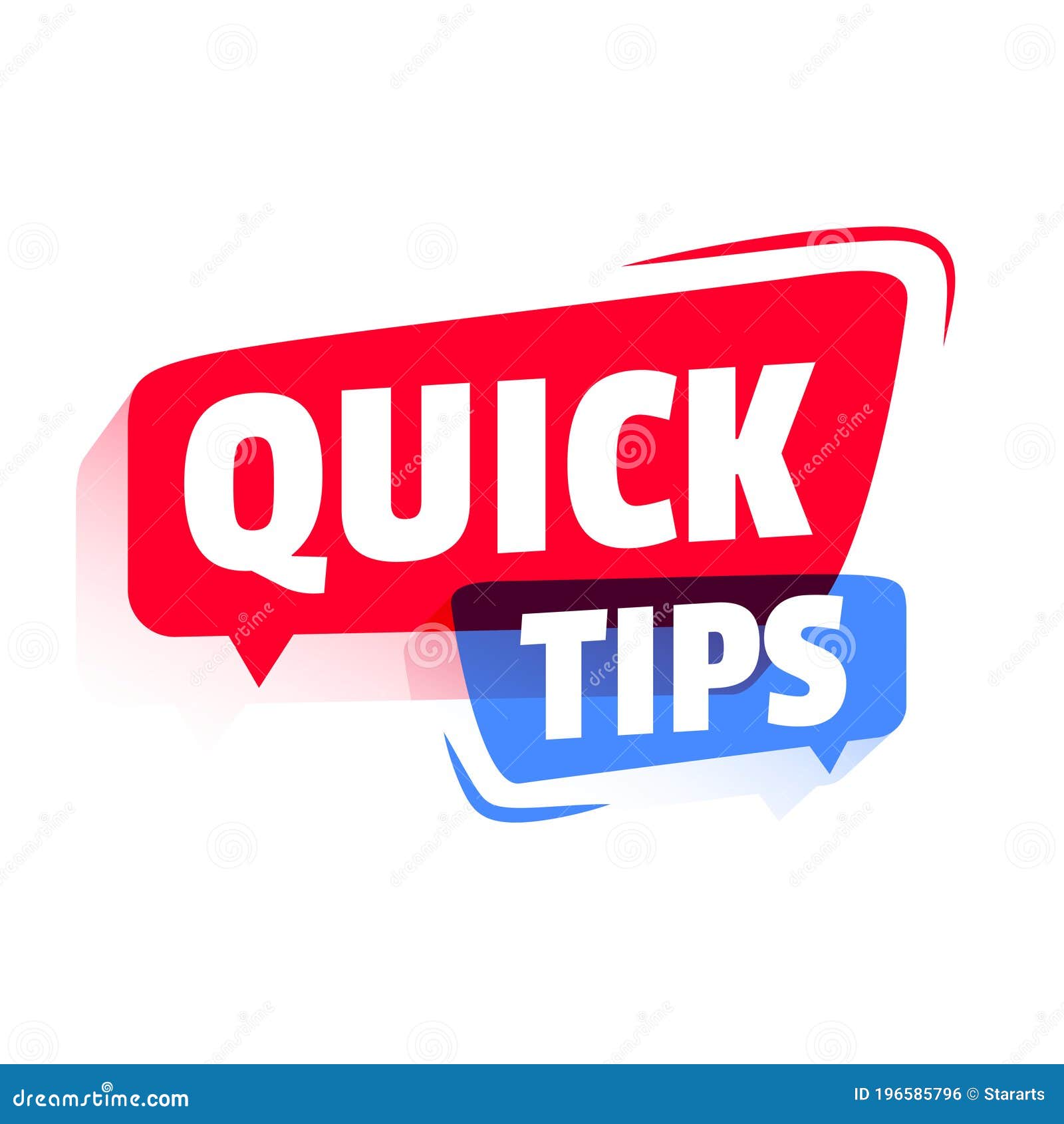 Quick Helpful Tips and Tricks Background Design Stock Vector ...