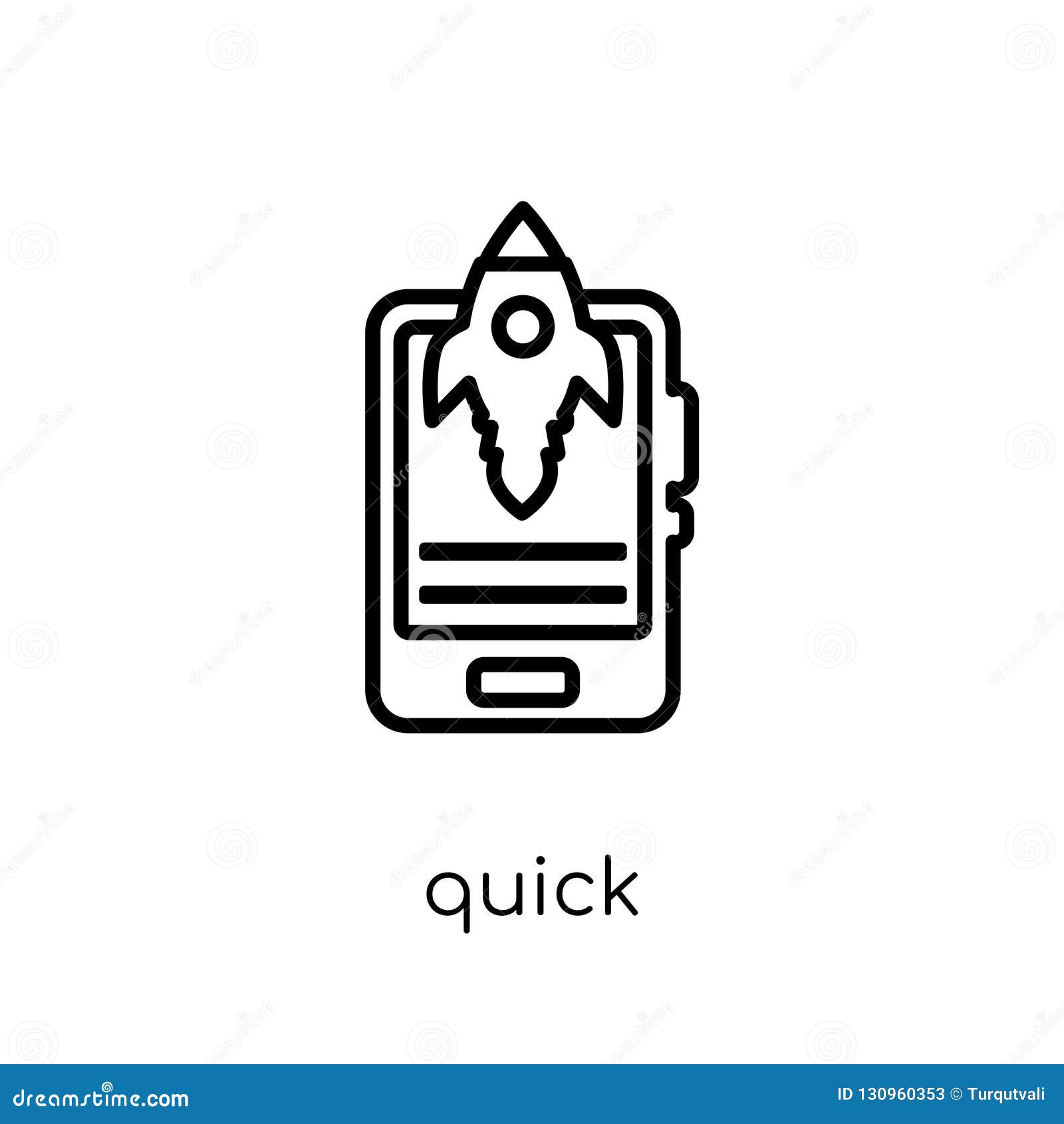 Quick Icon from Collection. Stock Vector - Illustration of watch ...