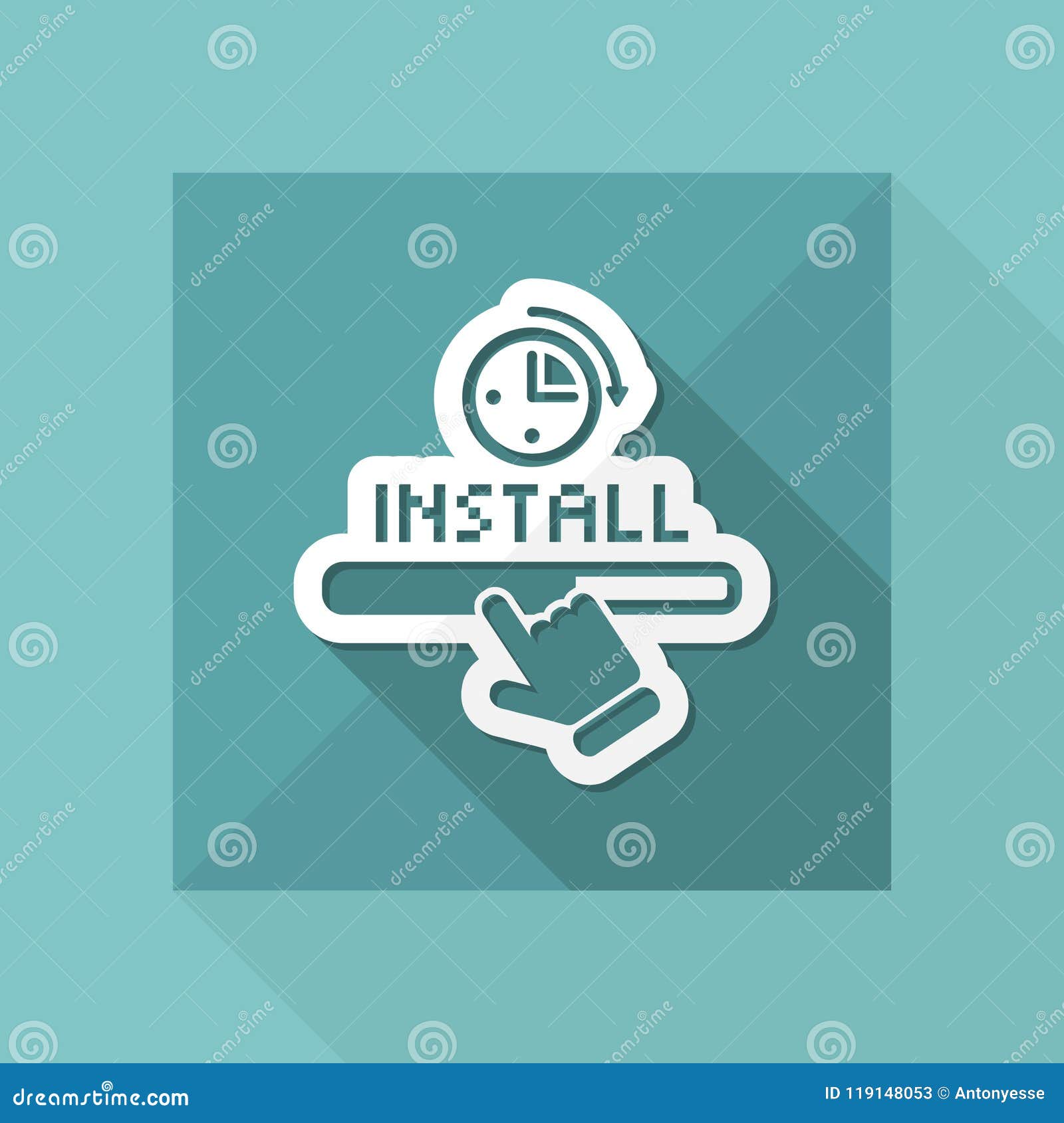 Quick install stock vector. Illustration of install - 119148053