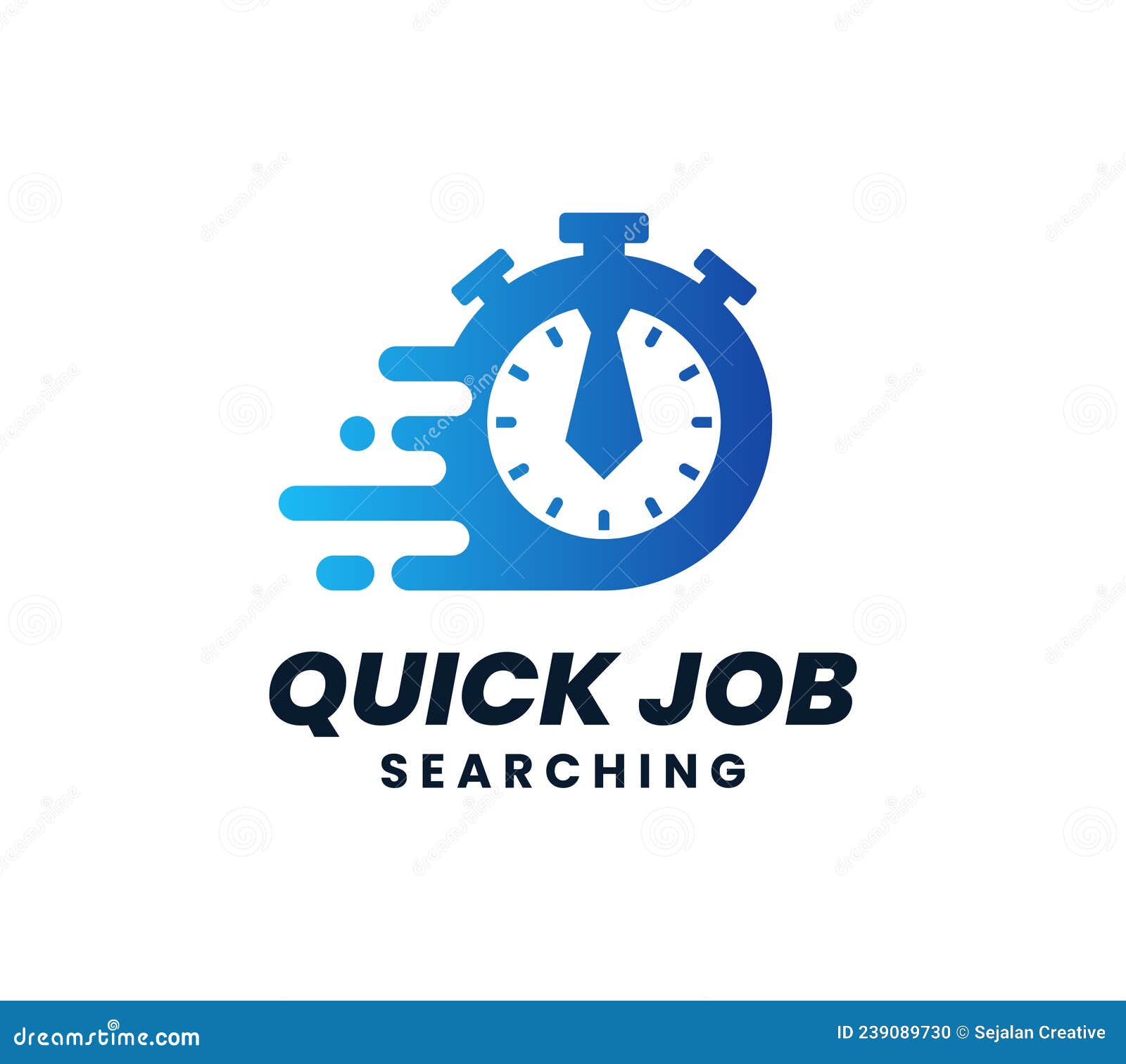 Quick Job Logo Template Design Stock Vector - Illustration of employee ...
