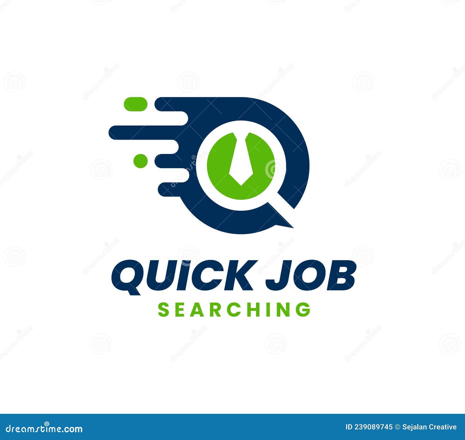 Quick Job Logo Template Design Stock Vector - Illustration of logo ...
