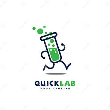 Quick lab logo stock vector. Illustration of science - 121810464