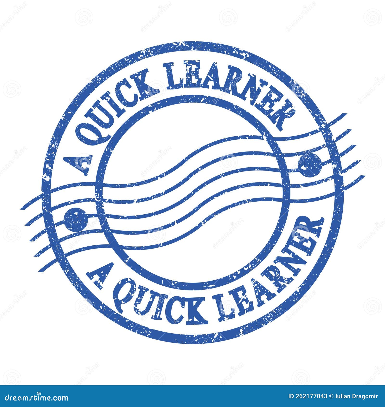 A QUICK LEARNER Text Written On Pink Stamp Sign Royalty-Free Stock ...