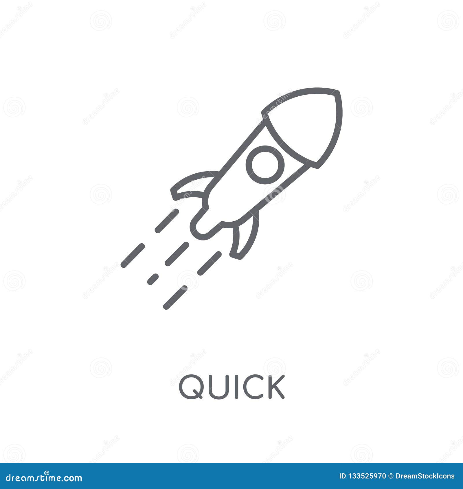 Quick Linear Icon. Modern Outline Quick Logo Concept on White Ba Stock ...