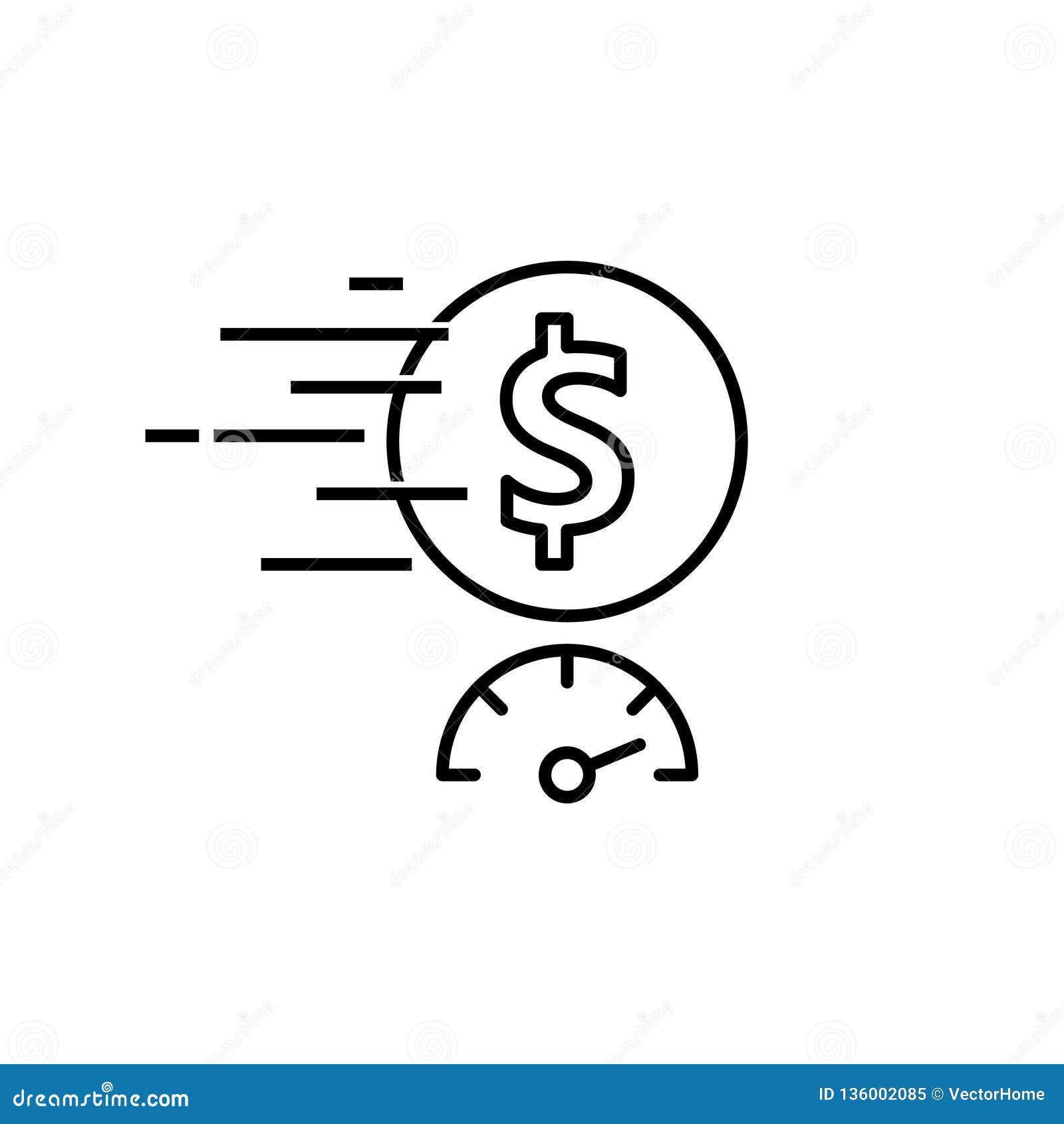 Quick Loan Icon, Vector Illustration Stock Vector - Illustration of ...