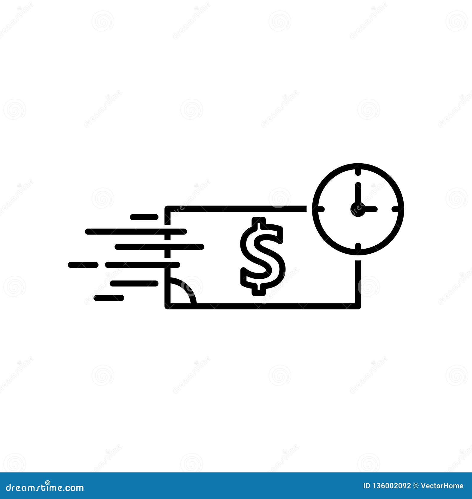 Quick Loan Icon, Vector Illustration Stock Vector - Illustration of ...