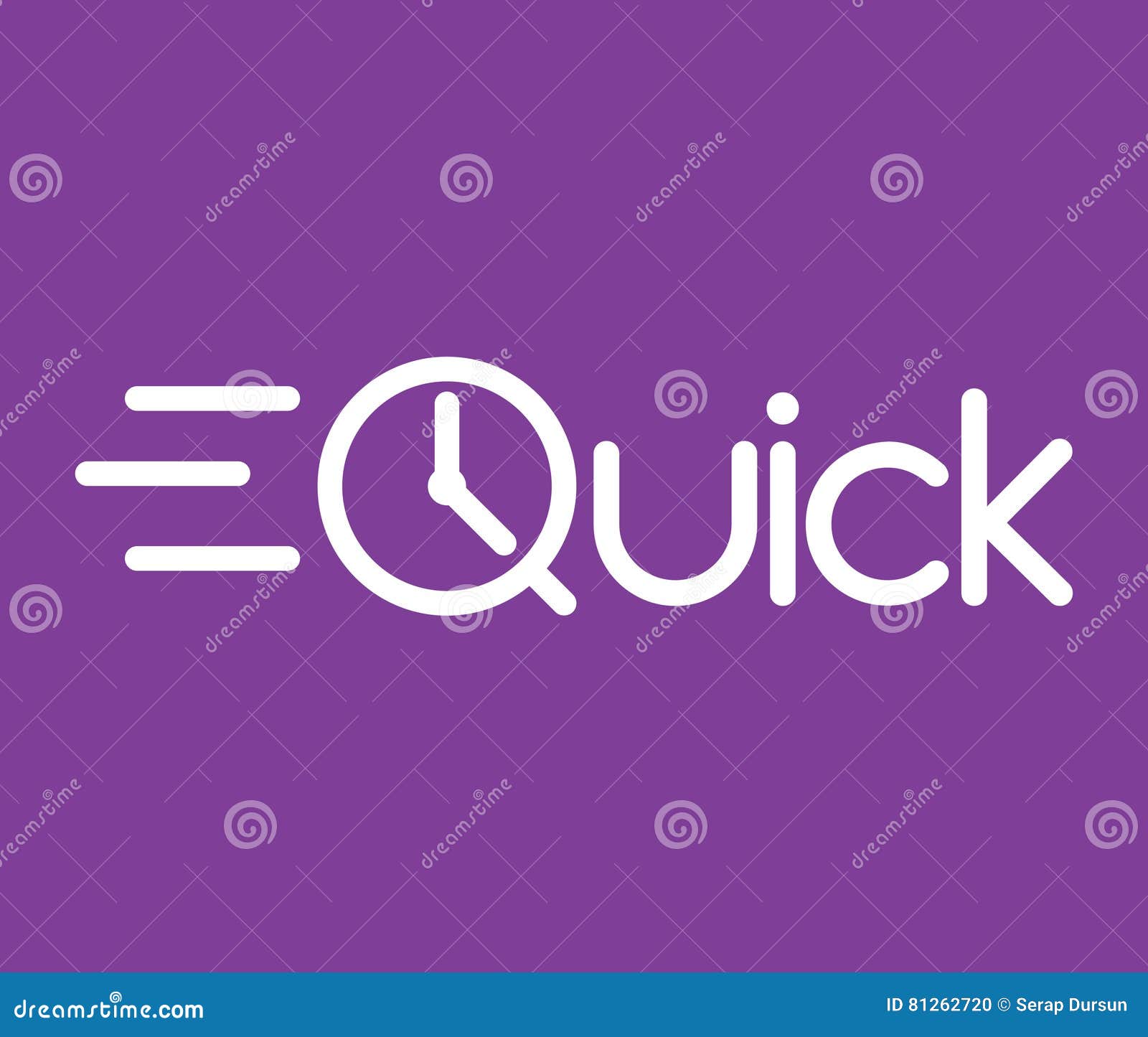 Quick Logo stock vector. Illustration of isolated, accessibility - 81262720