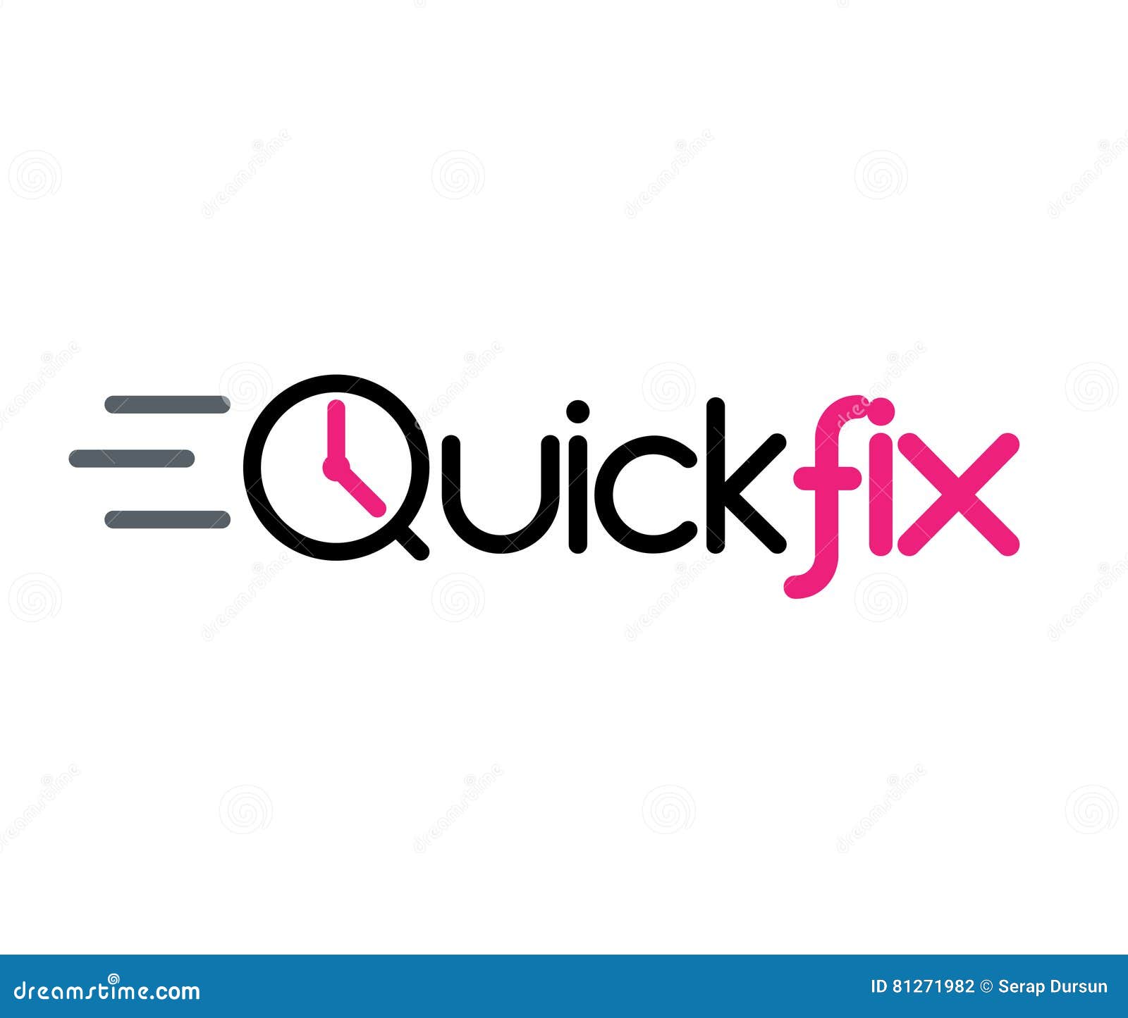 Quick Logo Vector Illustration | CartoonDealer.com #81262640
