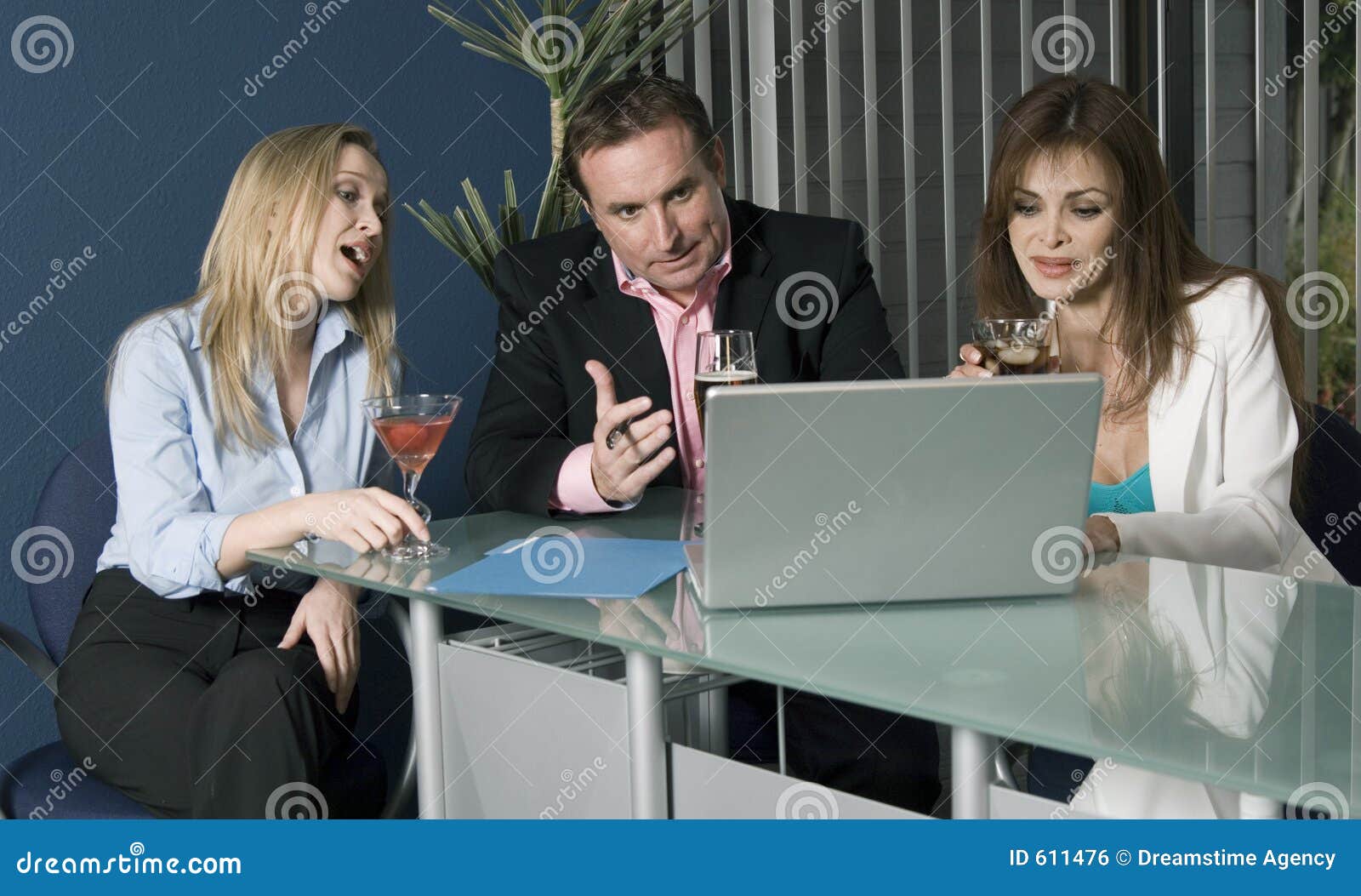 A quick lookover stock photo. Image of lunch, mature, interview - 611476
