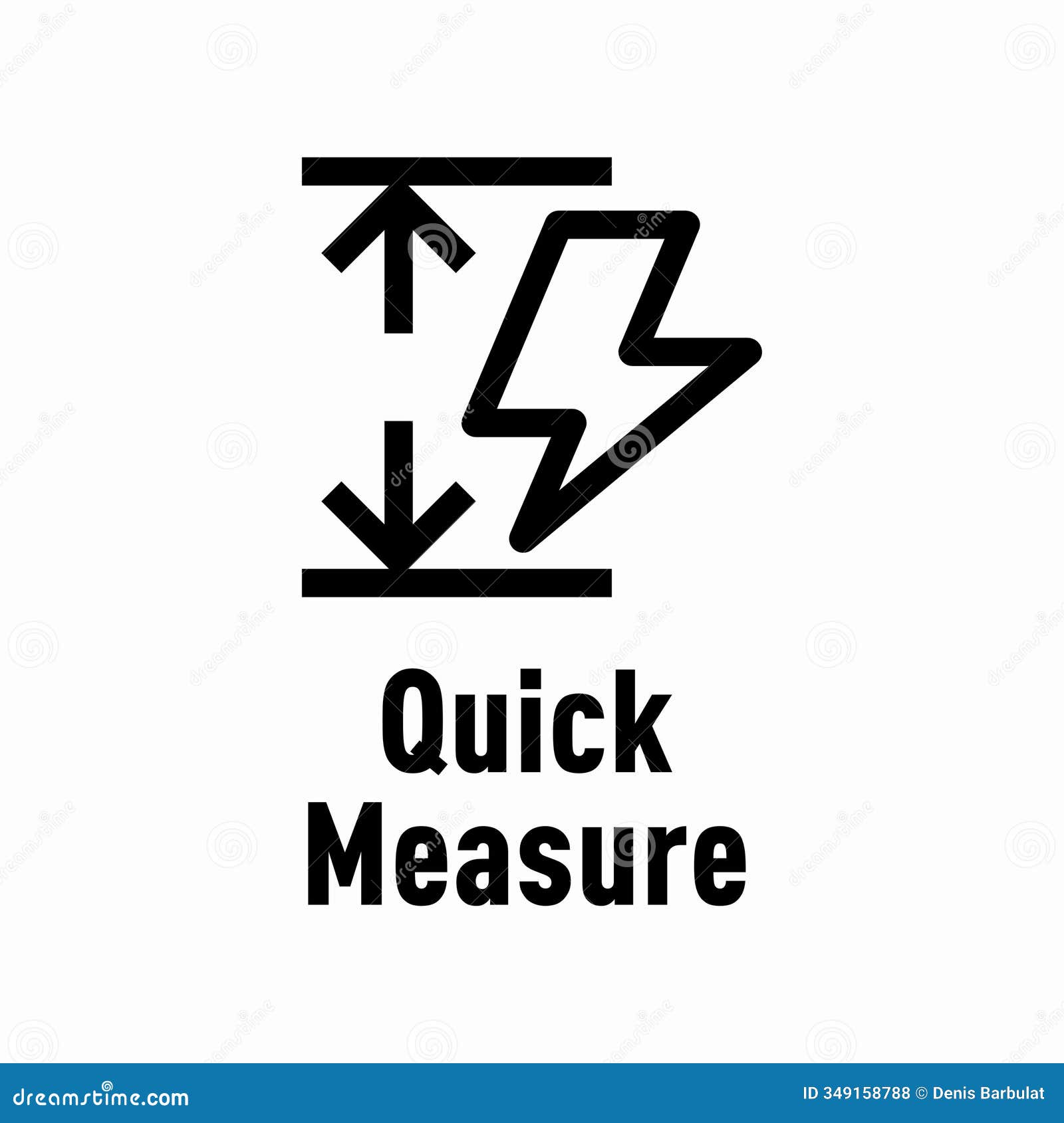 Quick Measure Vector Information Sign Stock Vector - Illustration of ...