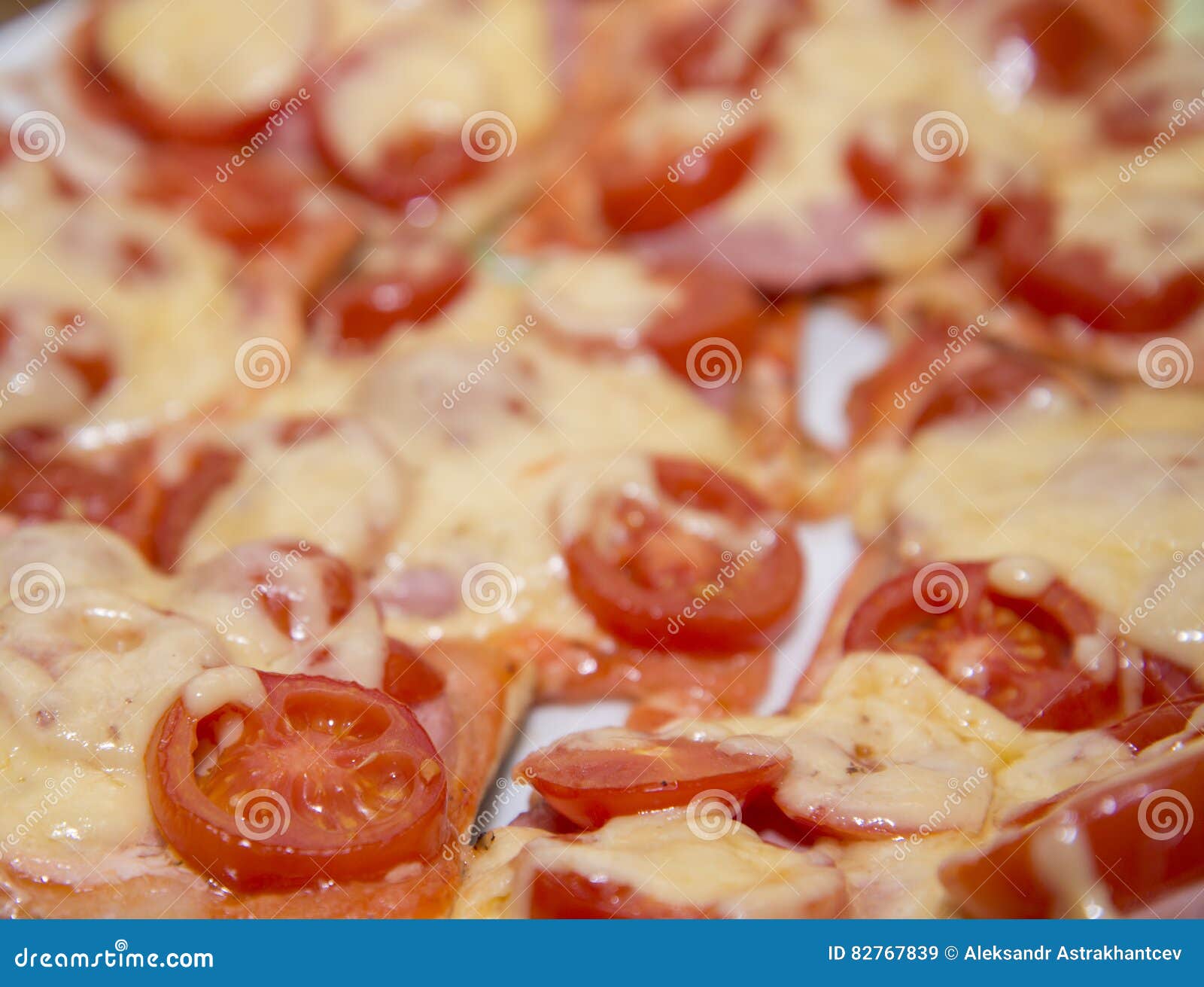Quick Mini Pizzas are Ready. Stock Image - Image of food, meat: 82767839