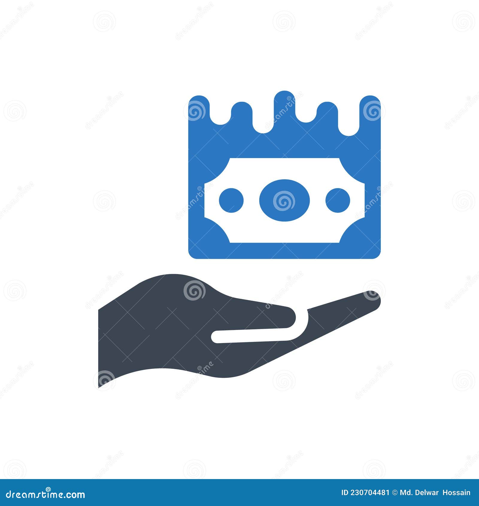 Quick money icon stock vector. Illustration of cash - 230704481