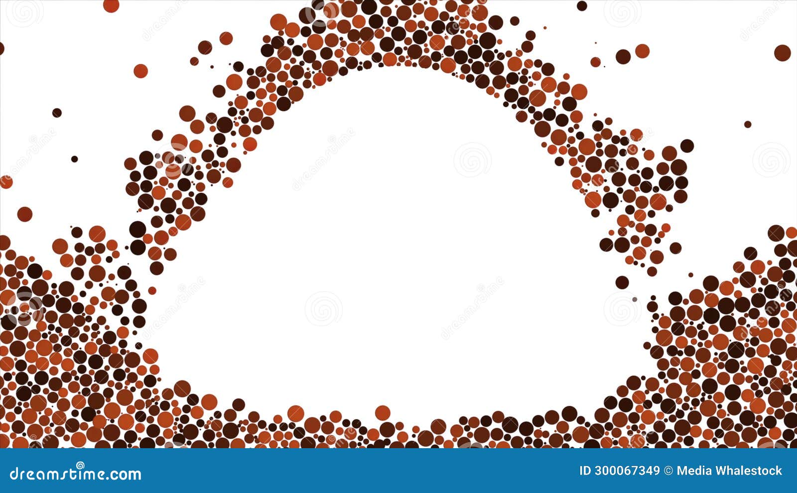 Quick Motion of Multi-colored Dots of Different Size Creating the Empty ...