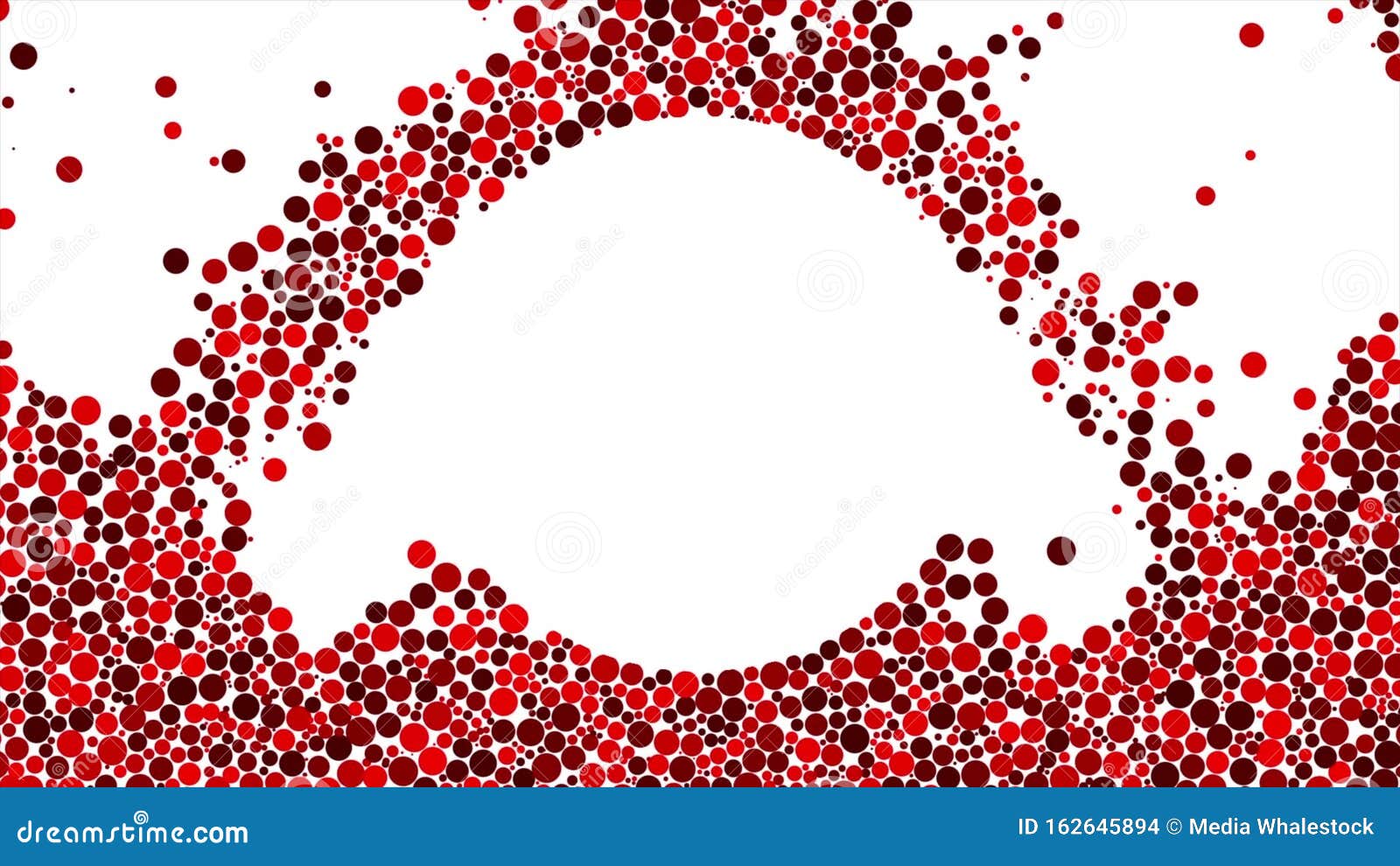 Quick Motion of Multi-colored Dots of Different Size Creating the Empty ...