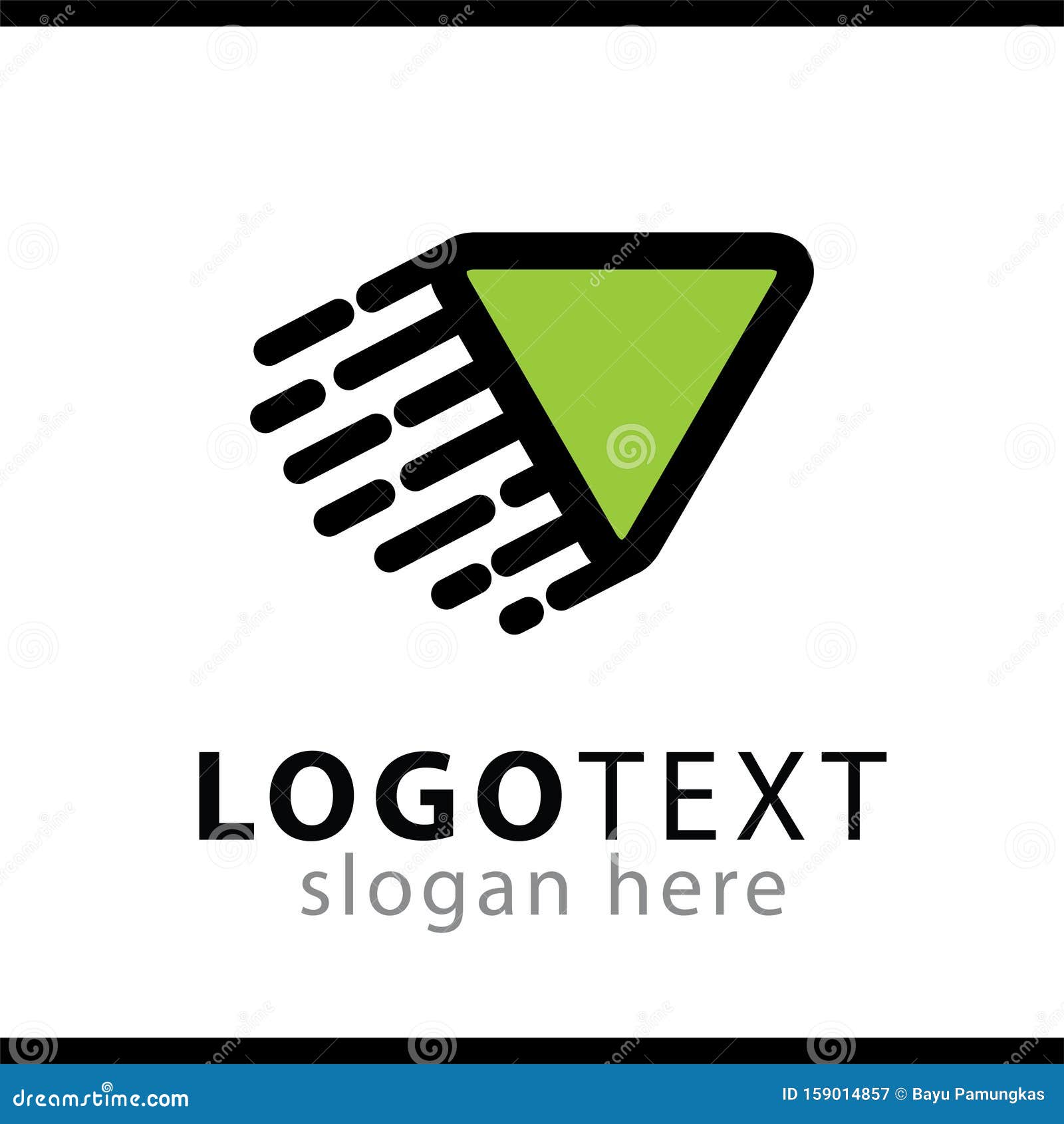 Quick Play Logo Vector stock vector. Illustration of innovation - 159014857