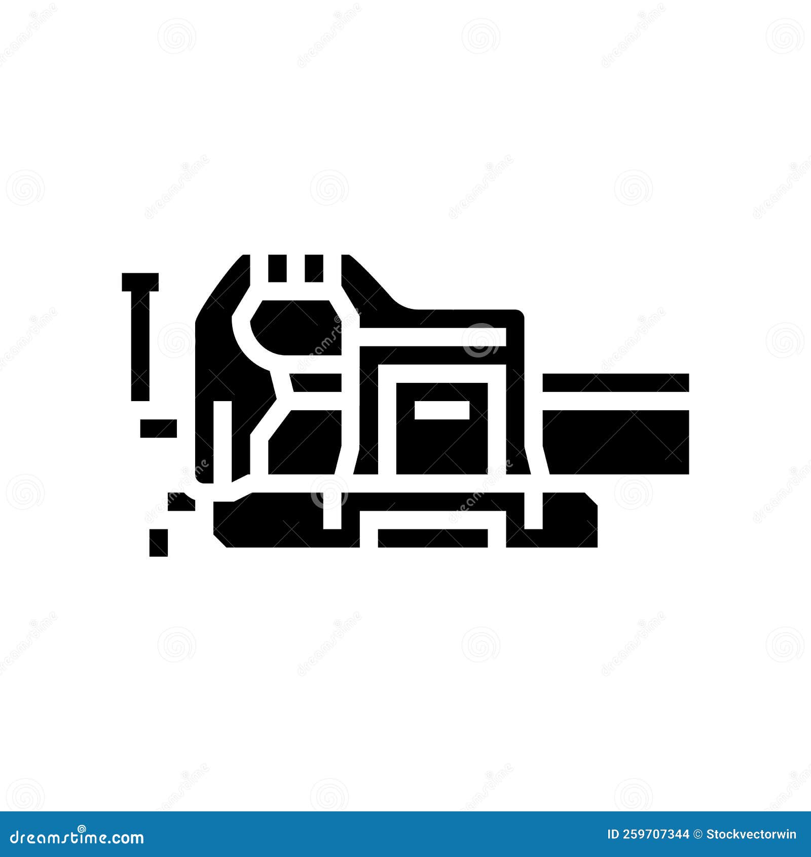 Quick Release Vice Glyph Icon Vector Illustration Stock Illustration ...