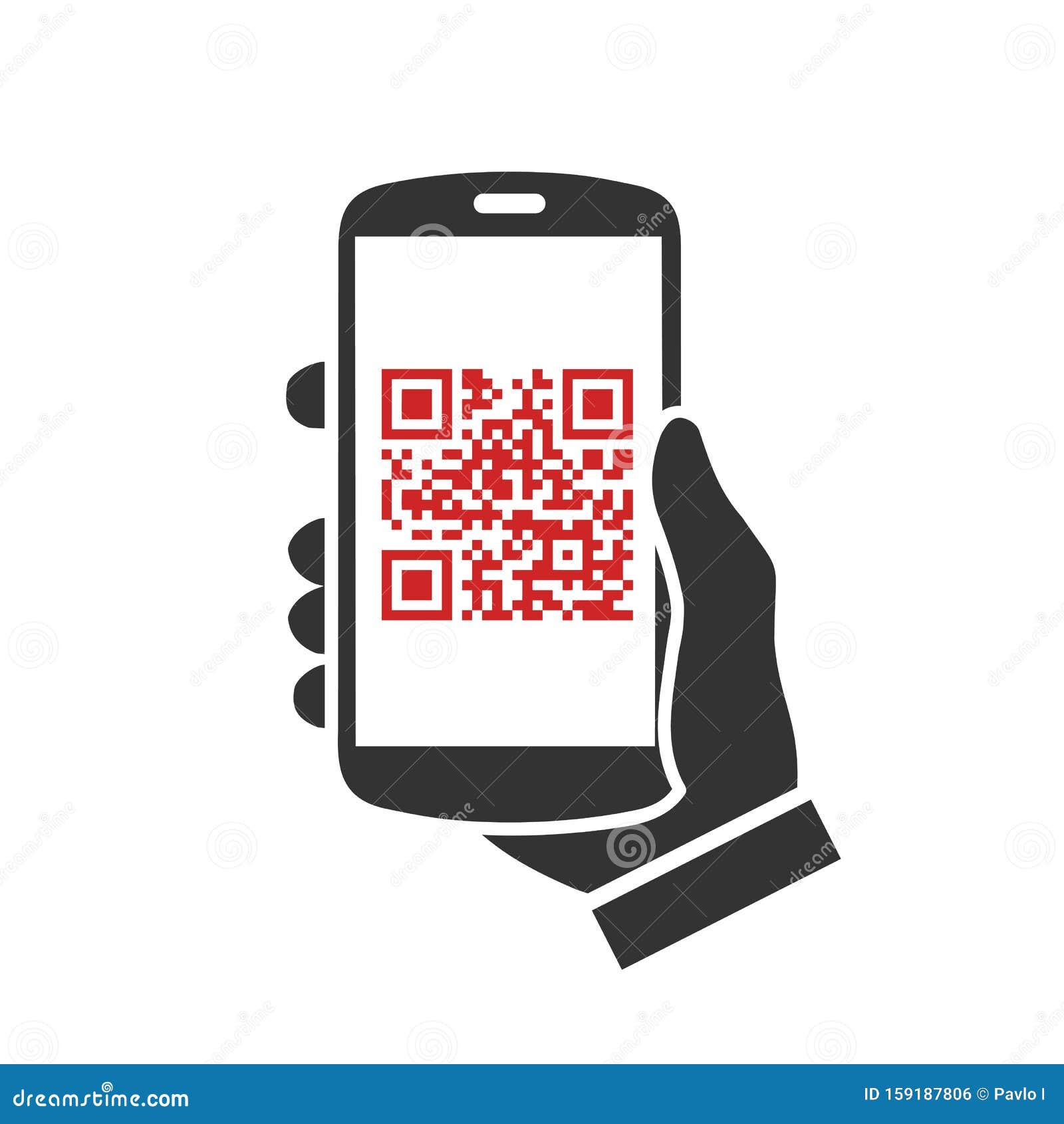 Set QR - Quick Response Code Inscription Scan Me Qr Code For Smartphone ...