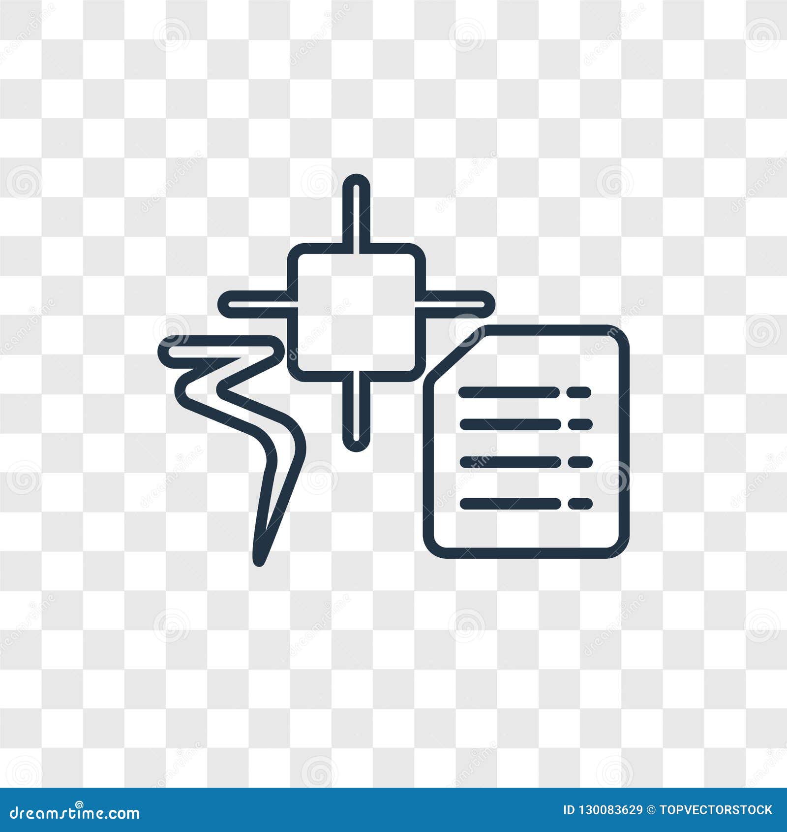 Quick Selection Concept Vector Linear Icon Isolated on Transparent ...