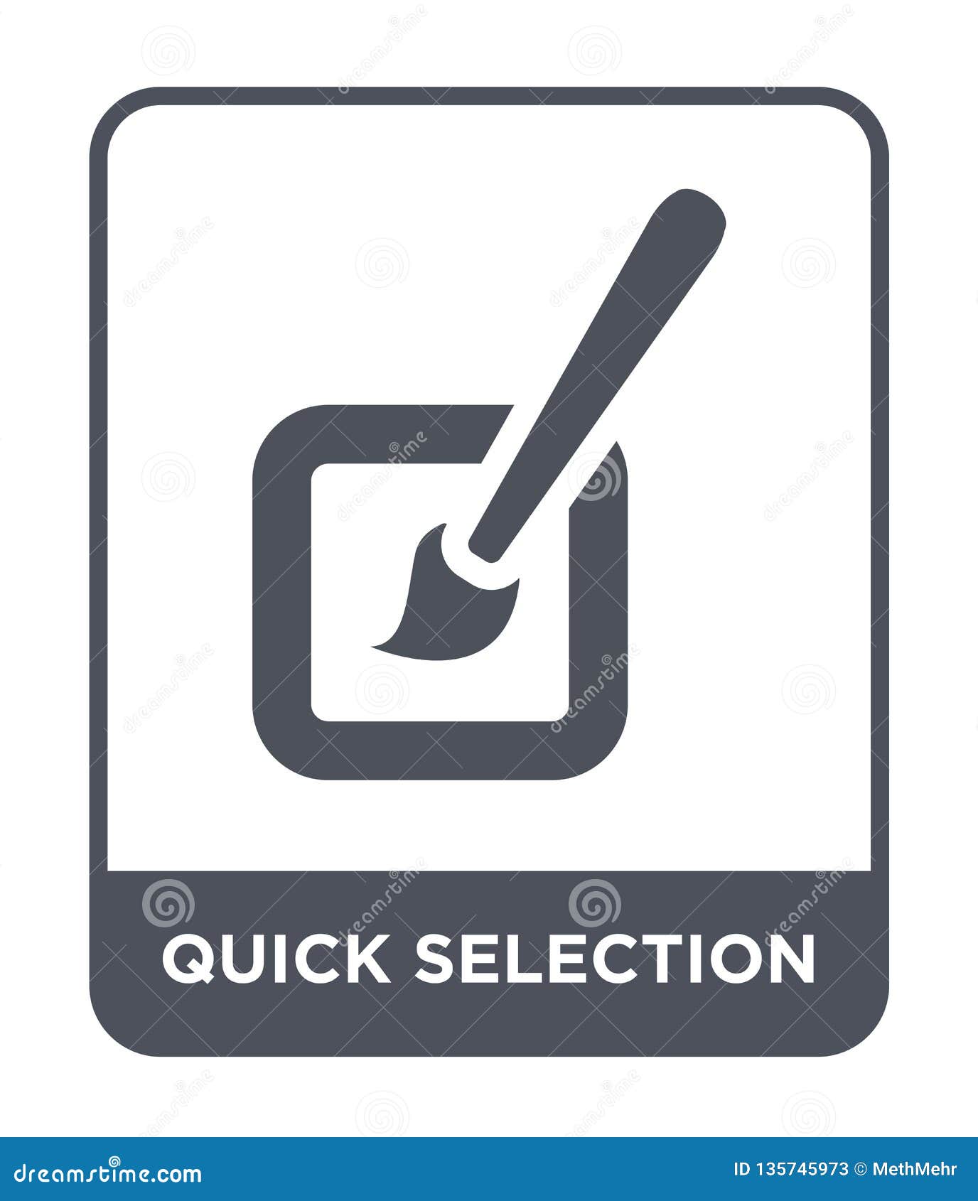 Quick Selection Icon in Trendy Design Style. Quick Selection Icon ...