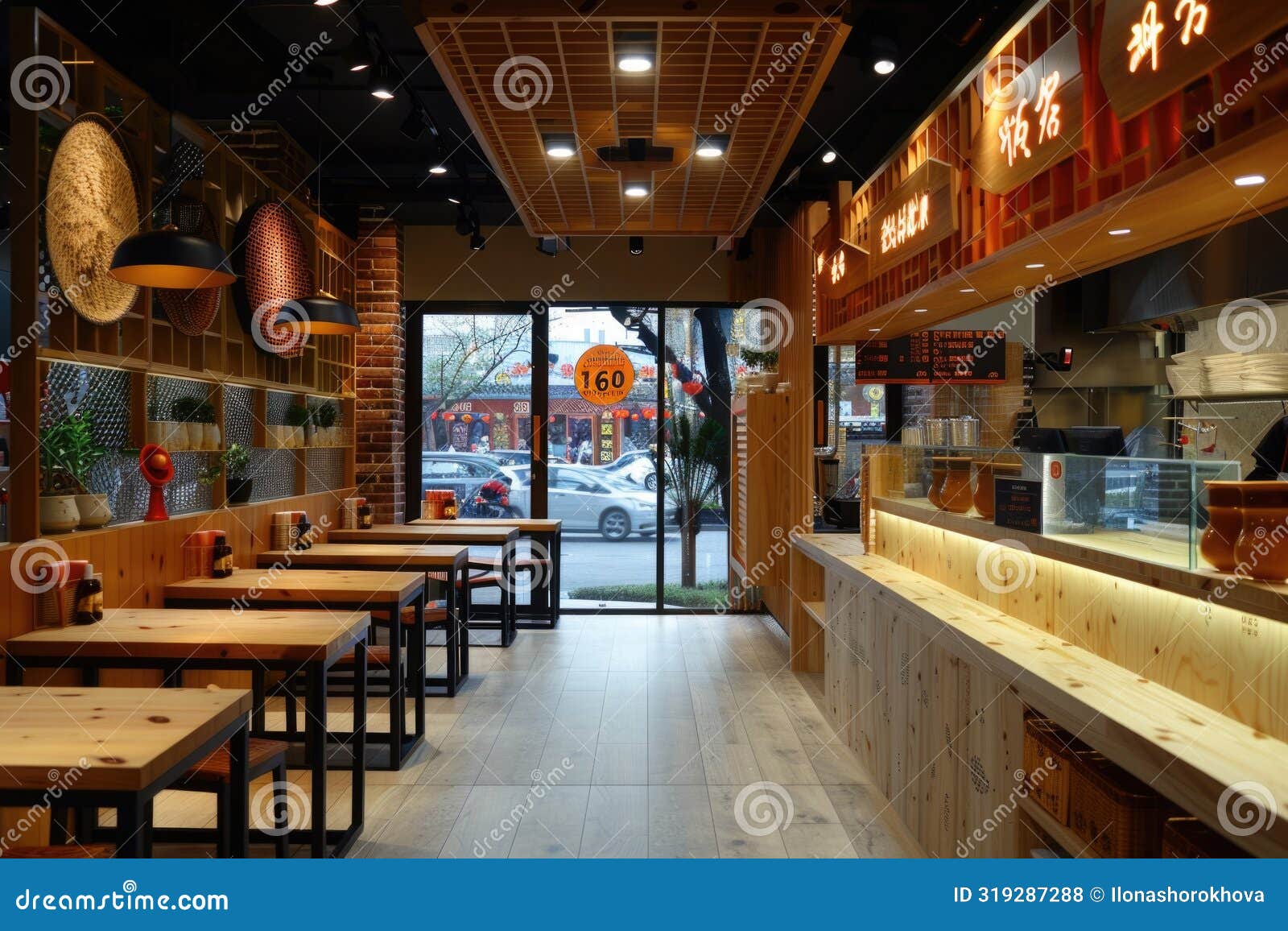 Quick Service Restaurant Interior . Ai Generated Stock Photo - Image of ...