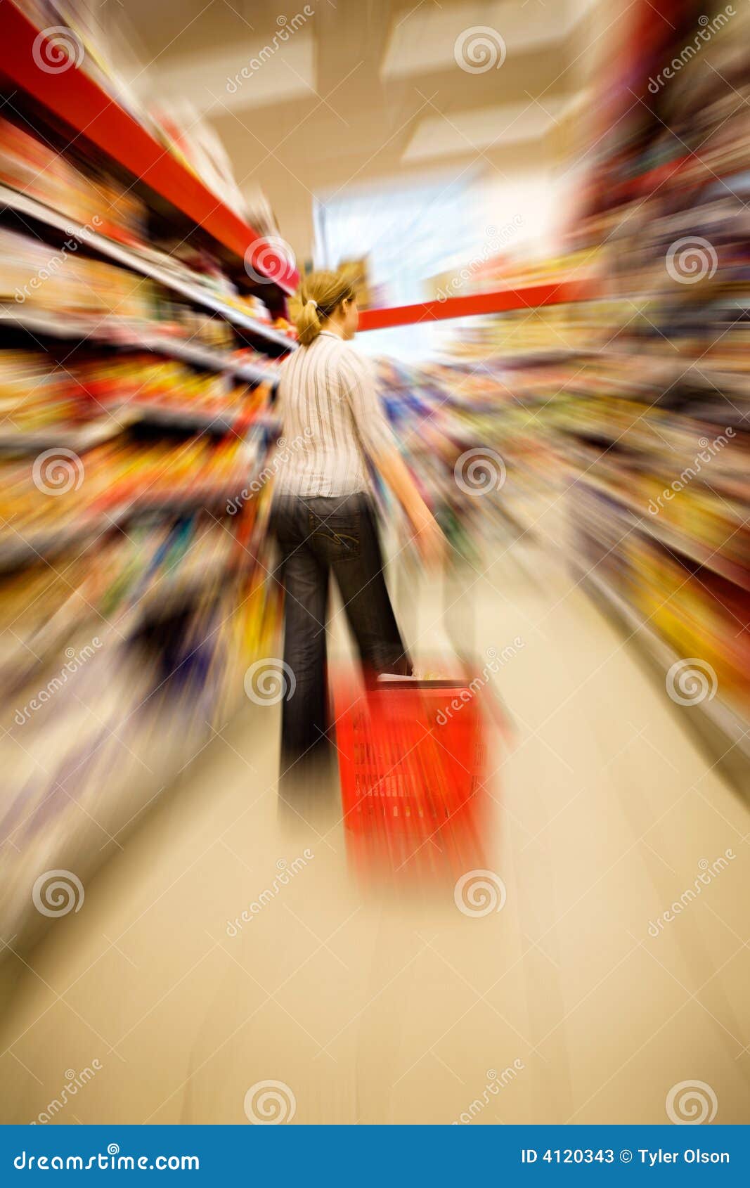 Quick Shopping stock image. Image of shopping, girl, abstract - 4120343