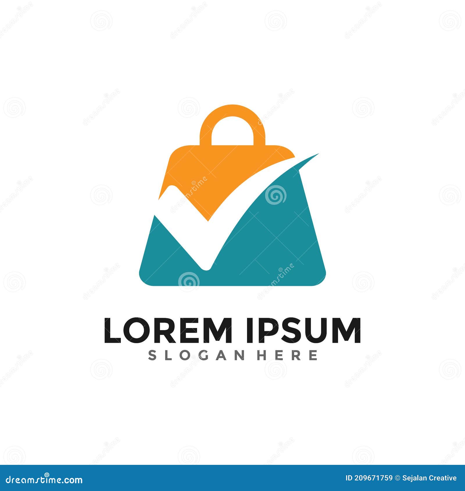 Quick Shopping Logo Design Template Stock Vector - Illustration of ...