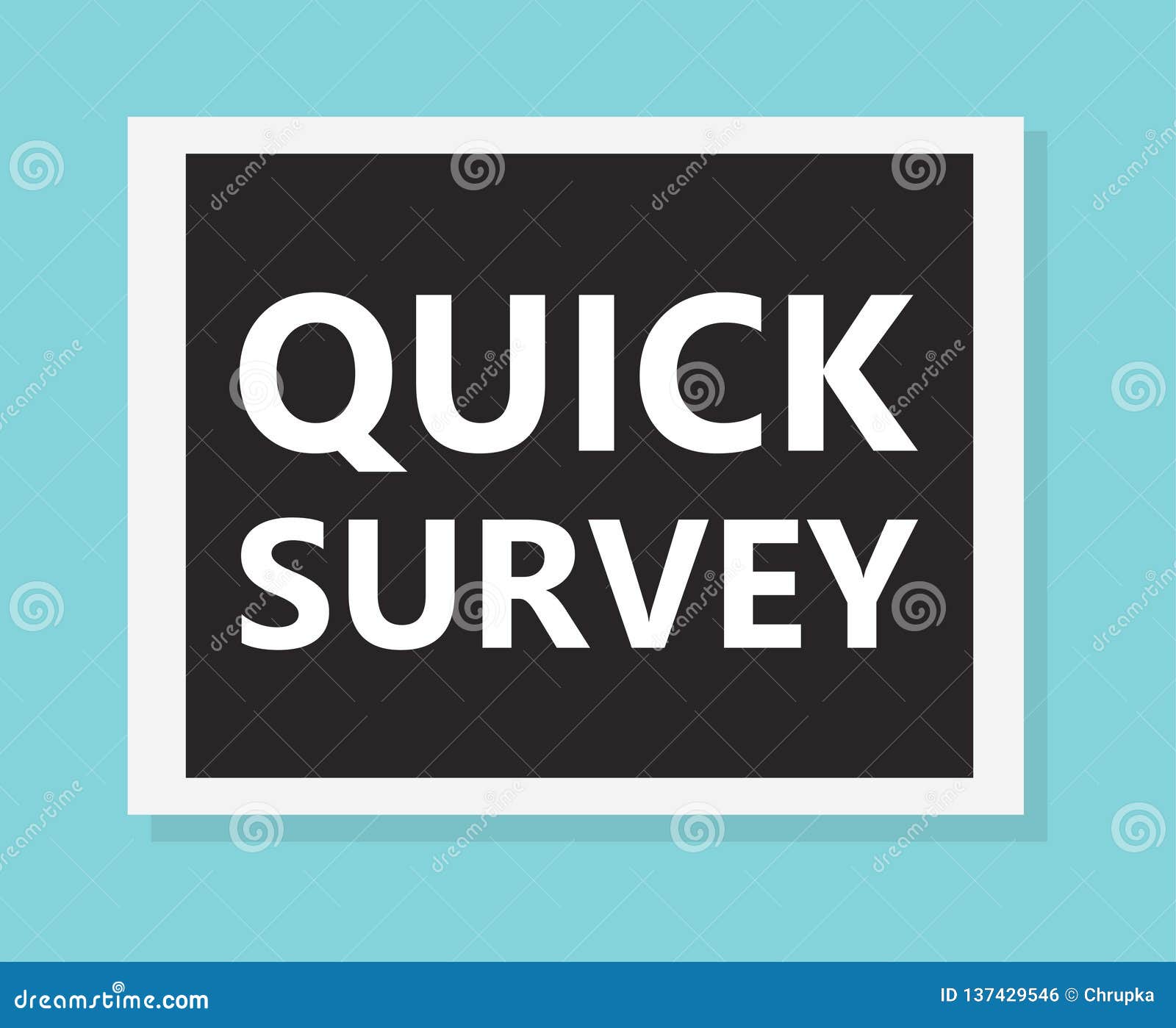 Quick survey concept stock vector. Illustration of review - 137429546